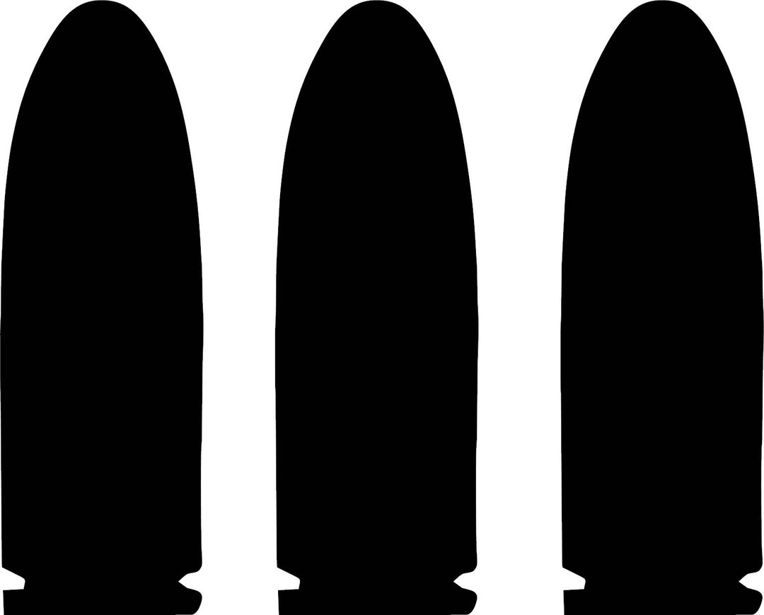 Bullets Decal Sticker Vinyl 3x Pack - Window, Car, Laptop Decal ...