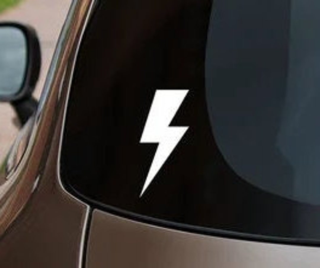 Lightning Bolt Decal Sticker - Comic Book Icon - Flash Speed Superhero ...