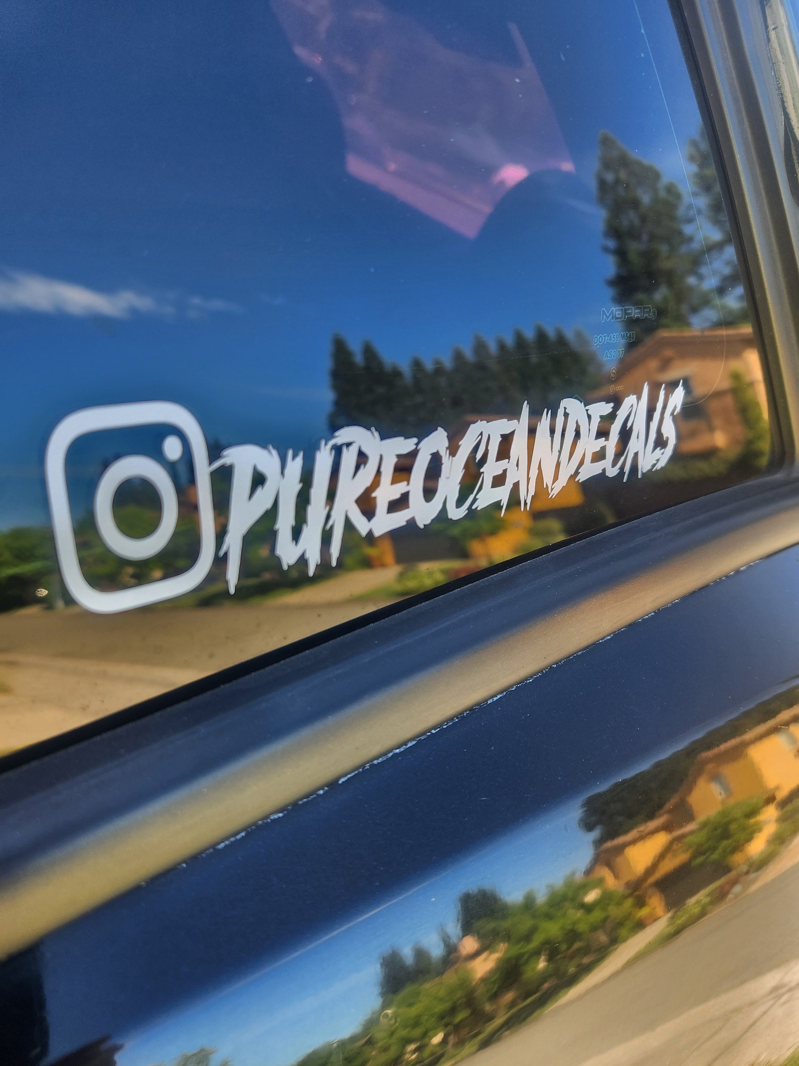 Personalized Custom Instagram Name Vinyl Decal Sticker | Car Window ...