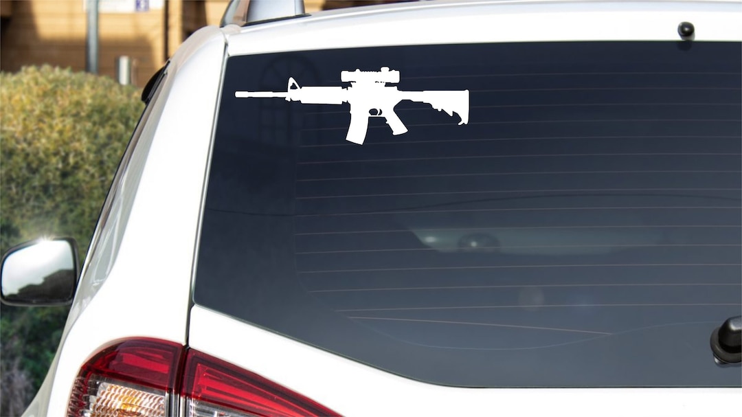 AR15 Rifle Gun Decal Vinyl Sticker - Different Colors and Sizes - Etsy