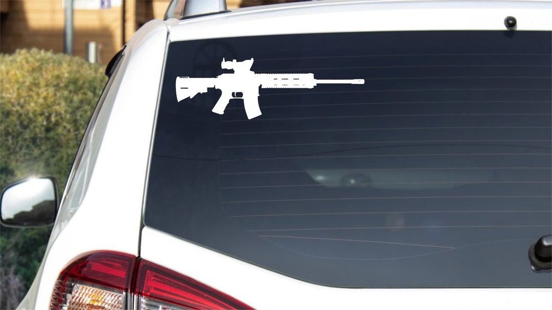 AR15 Rifle Gun Decal Vinyl Sticker Different Colors and Sizes - Etsy