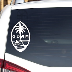 Guam Flag Seal Island Decal Sticker - Different Colors and Sizes - Etsy