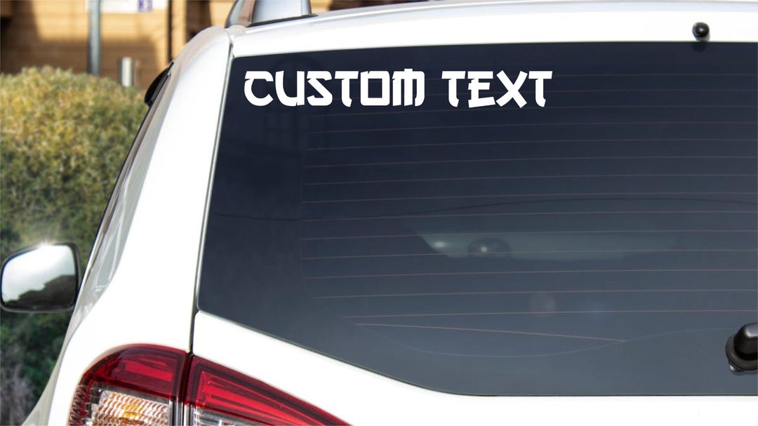 Personalized Custom Text or Name Vinyl Decal Sticker | Car Window ...