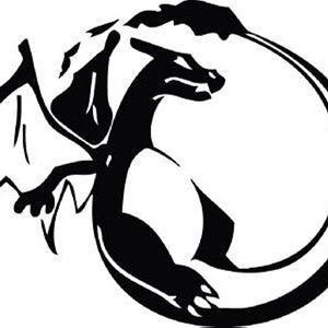 Charizard Silhouette Pokemon Decal Sticker Different Colors - Etsy