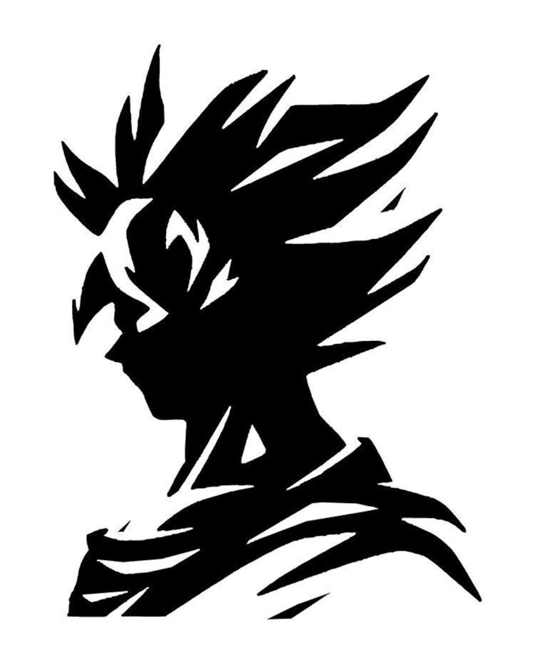 Dragon Ball Z Goku Silhouette Decal Vinyl Sticker/ Different Sizes and ...