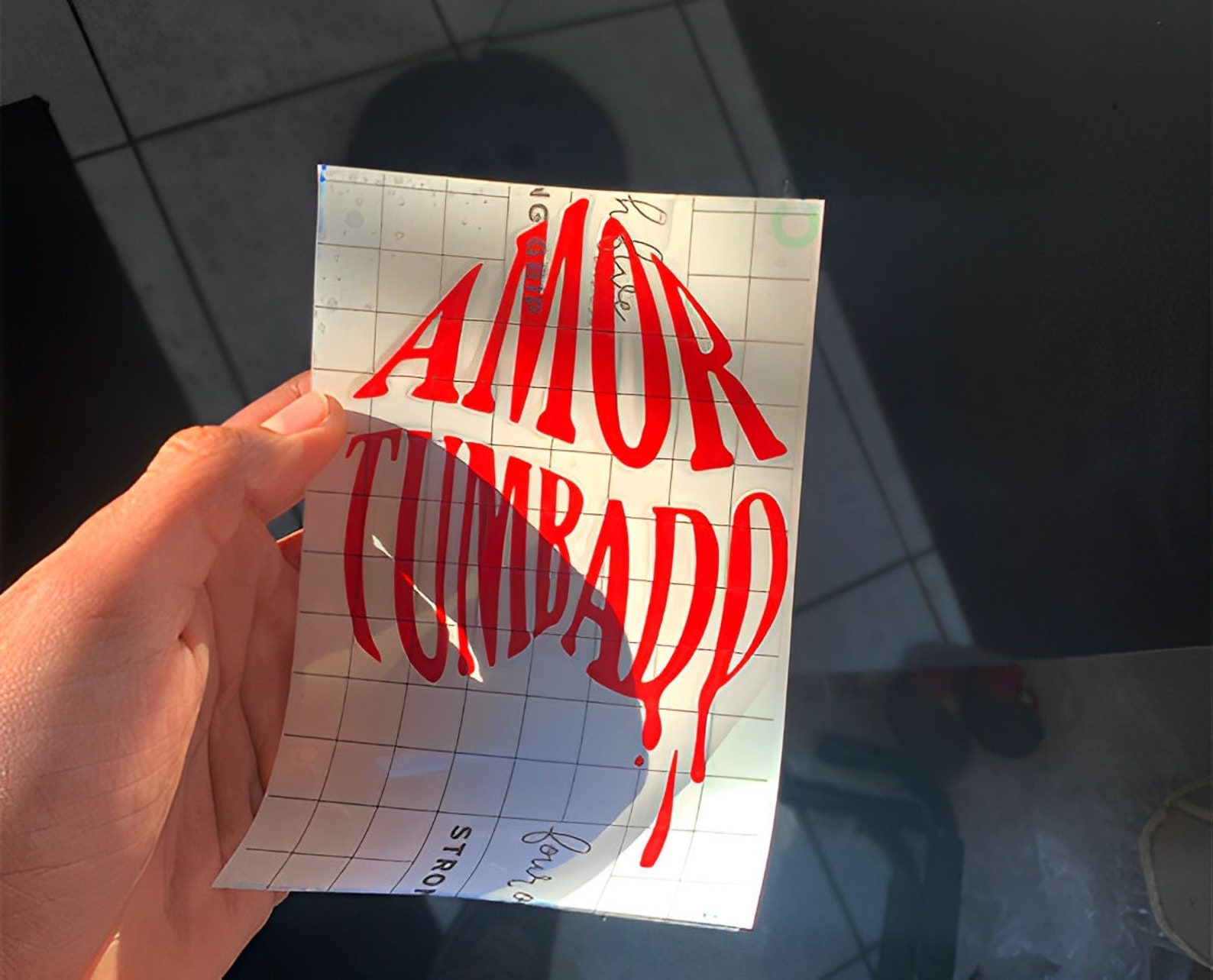 Amor Tumbado/natanael Cano/ Corridos Tumbados/decal/sticker - Etsy