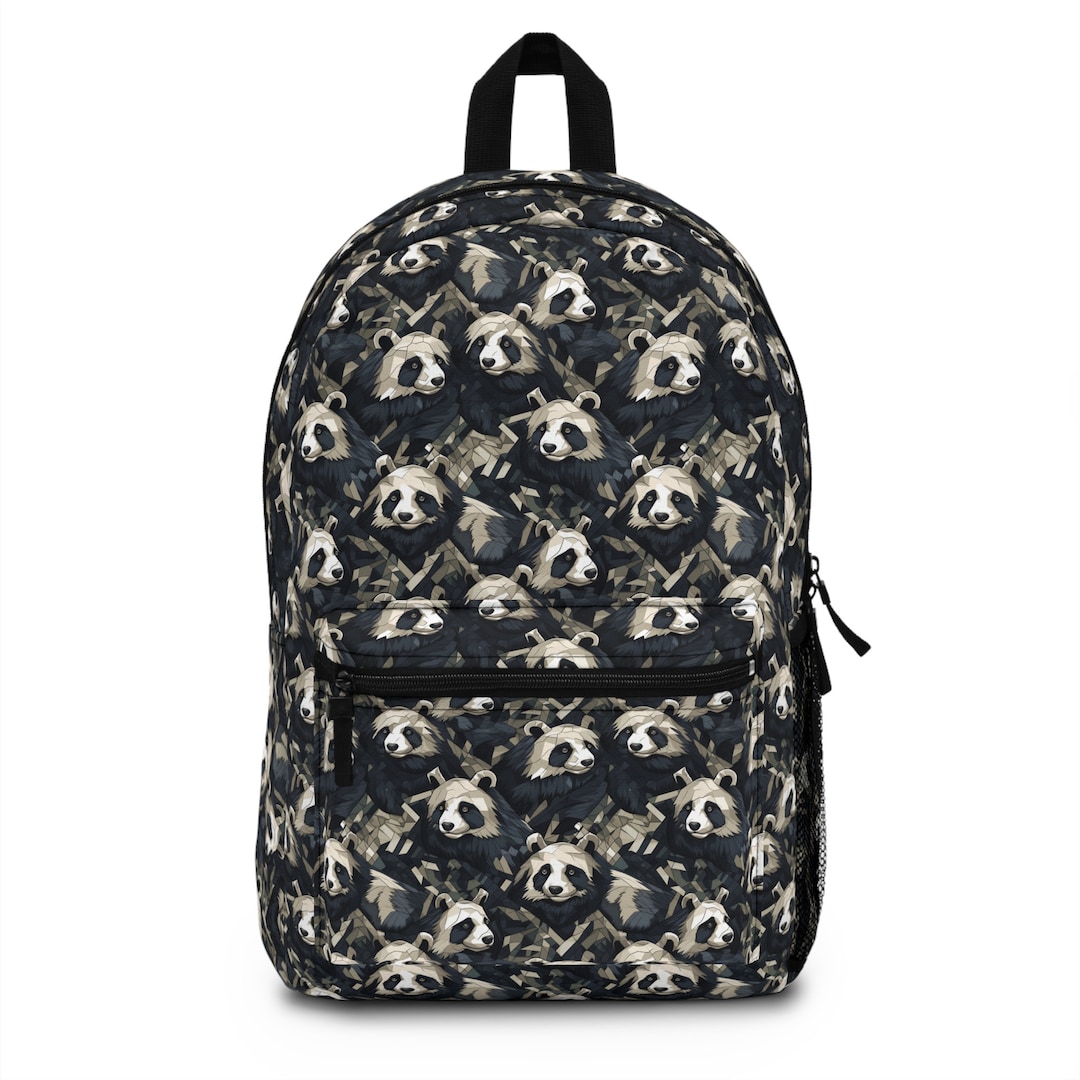 MC Escher Style Panda Backpack, Panda Camo, Panda Pattern Print ...