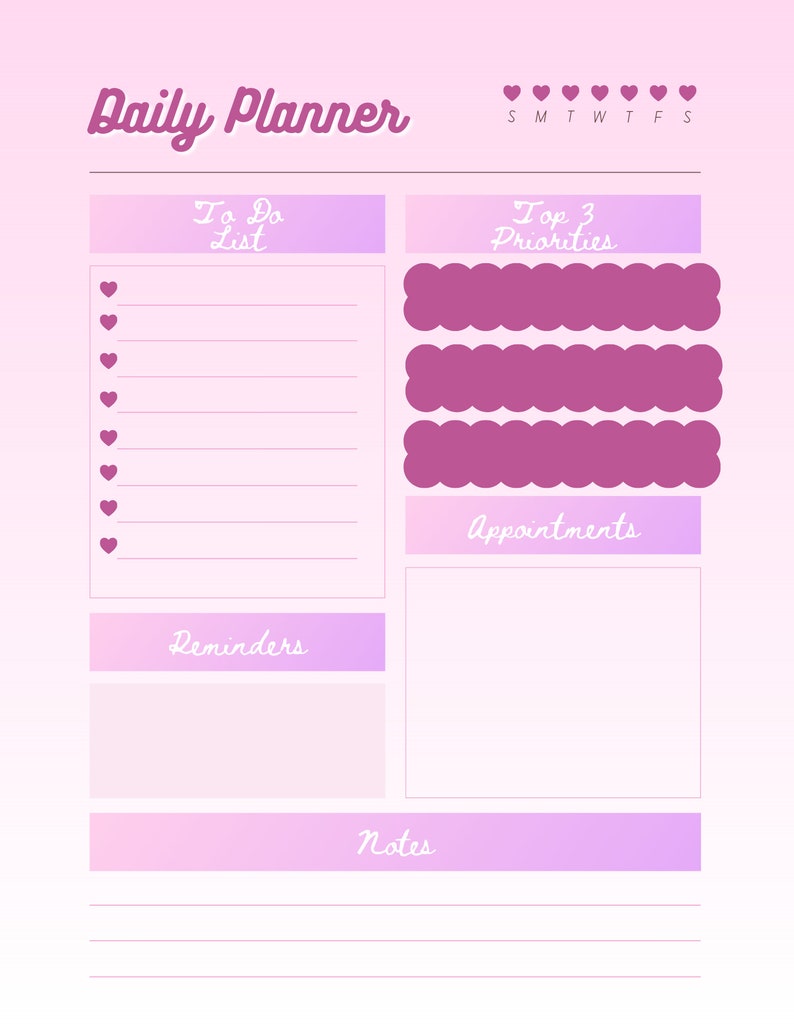 Digital Daily Planner - Etsy