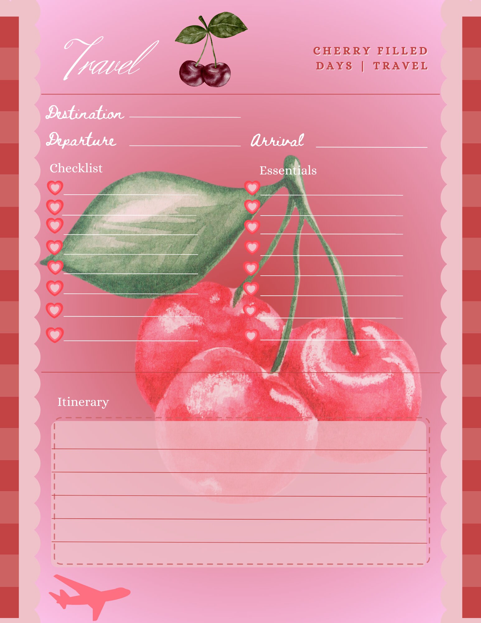 Cherry Filled Days Digital Planner - Etsy