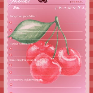 Cherry Filled Days Digital Planner - Etsy