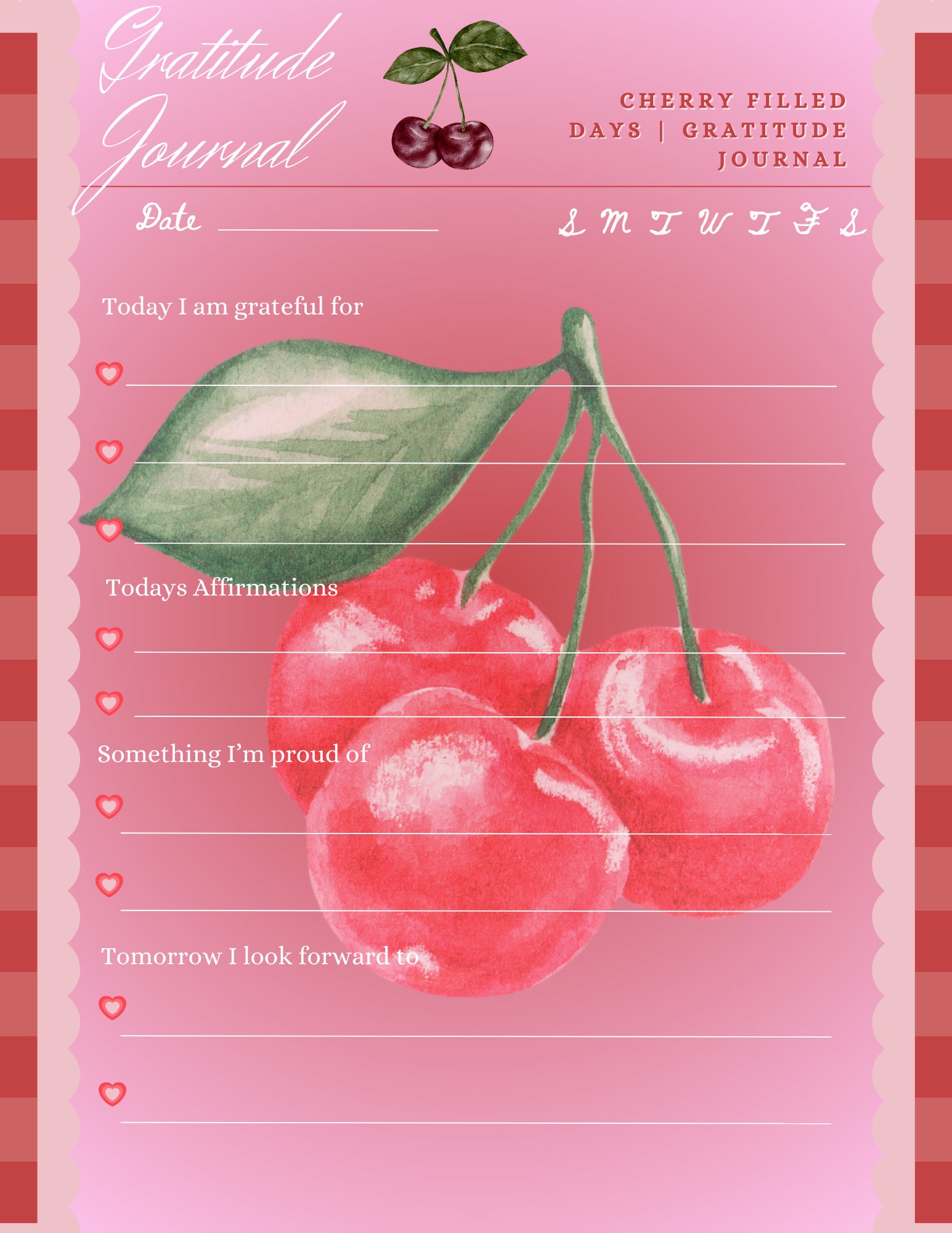 Cherry Filled Days Digital Planner - Etsy
