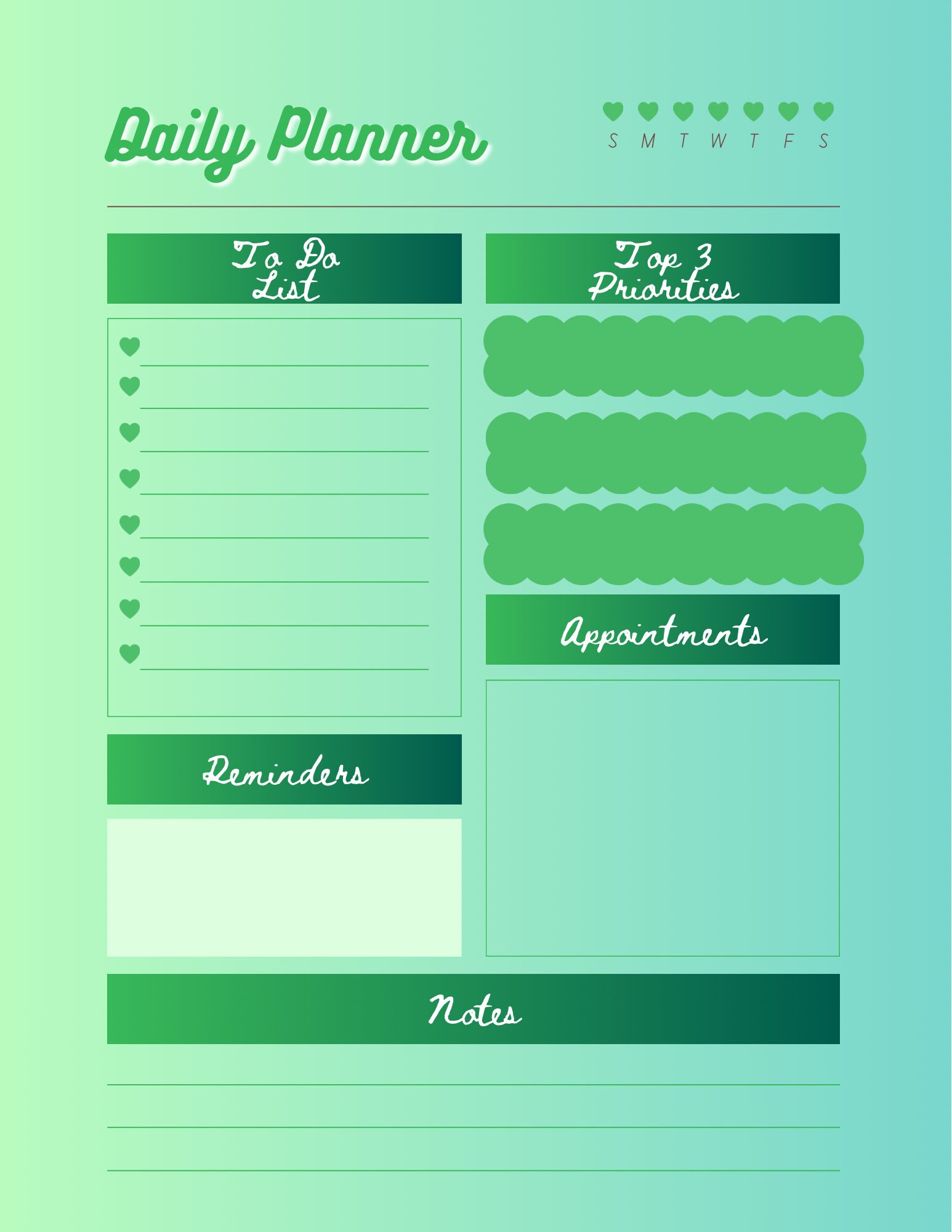 Digital Daily Planner - Etsy