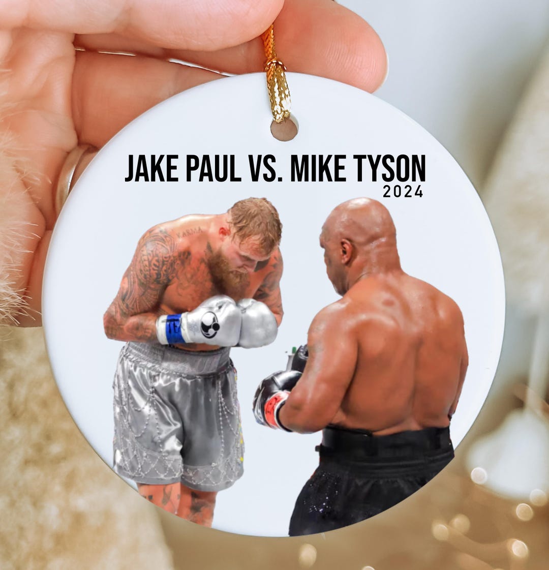 Jake Paul Vs Mike Tyson Boxing Match Ceramic Ornament - Etsy