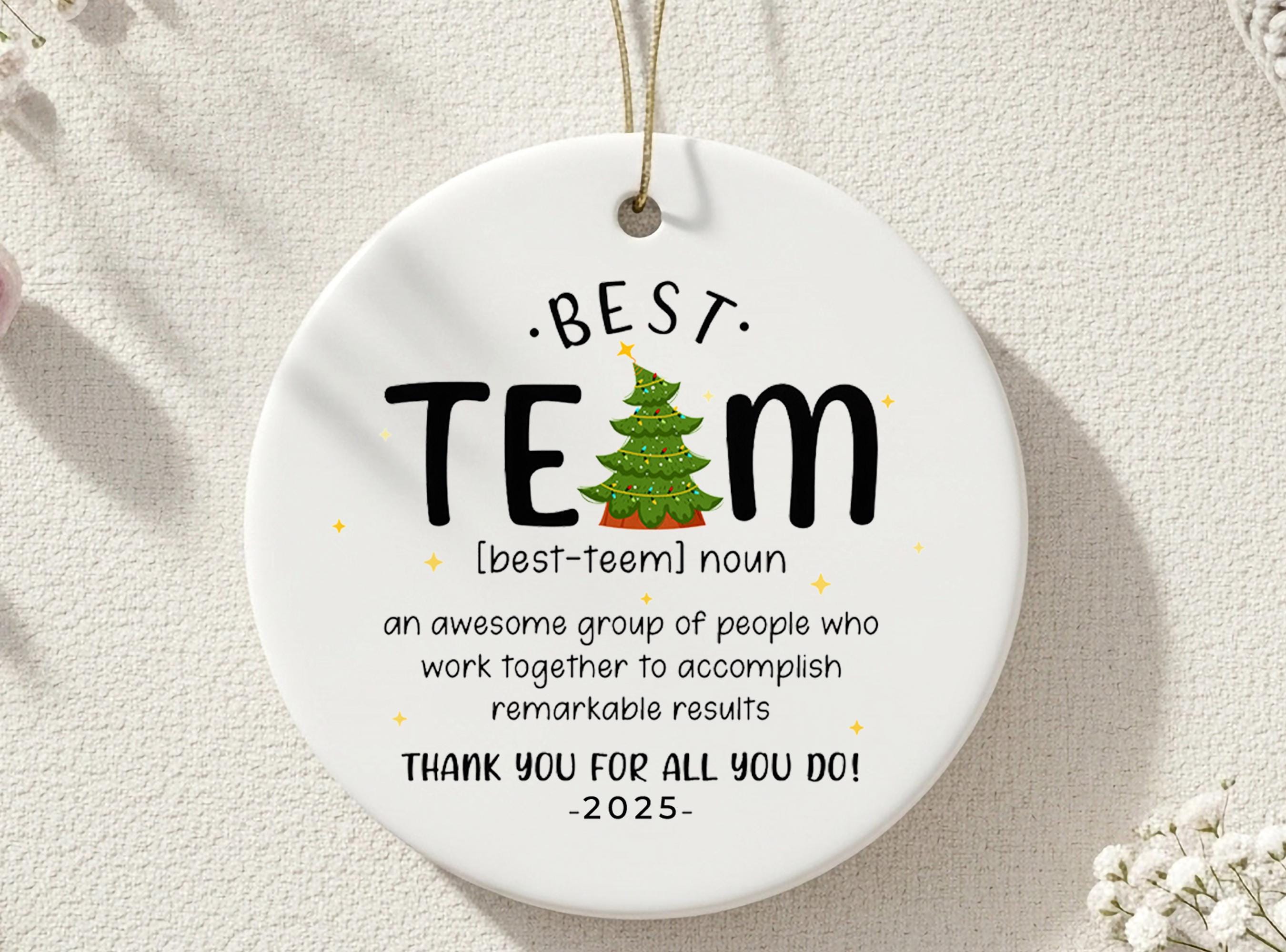 2025 Coworkers Best Team Ever, Work Bestie, Work Friend Ornament ...