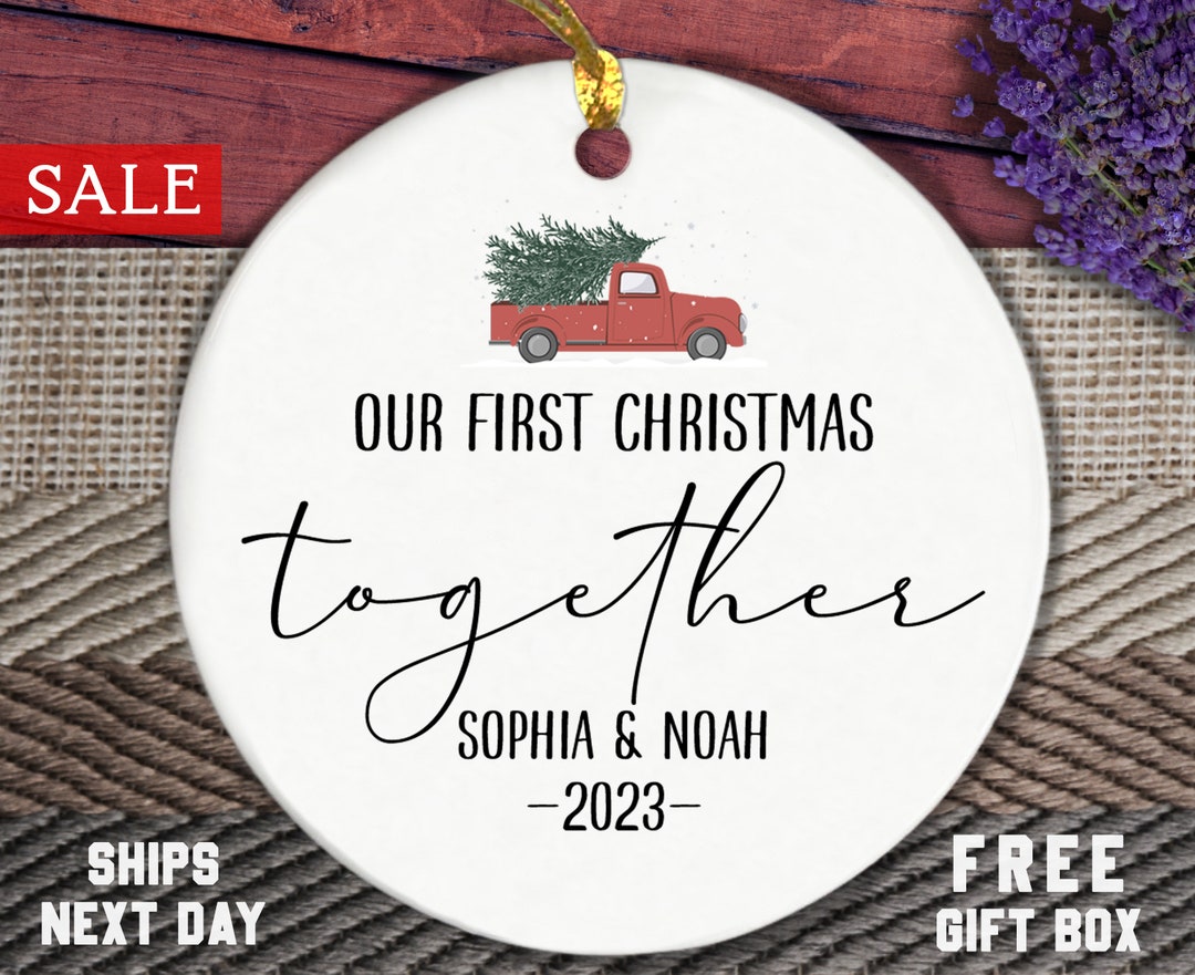 Personalized Our First Christmas Ornament, Custom Couple Keepsake - Etsy UK