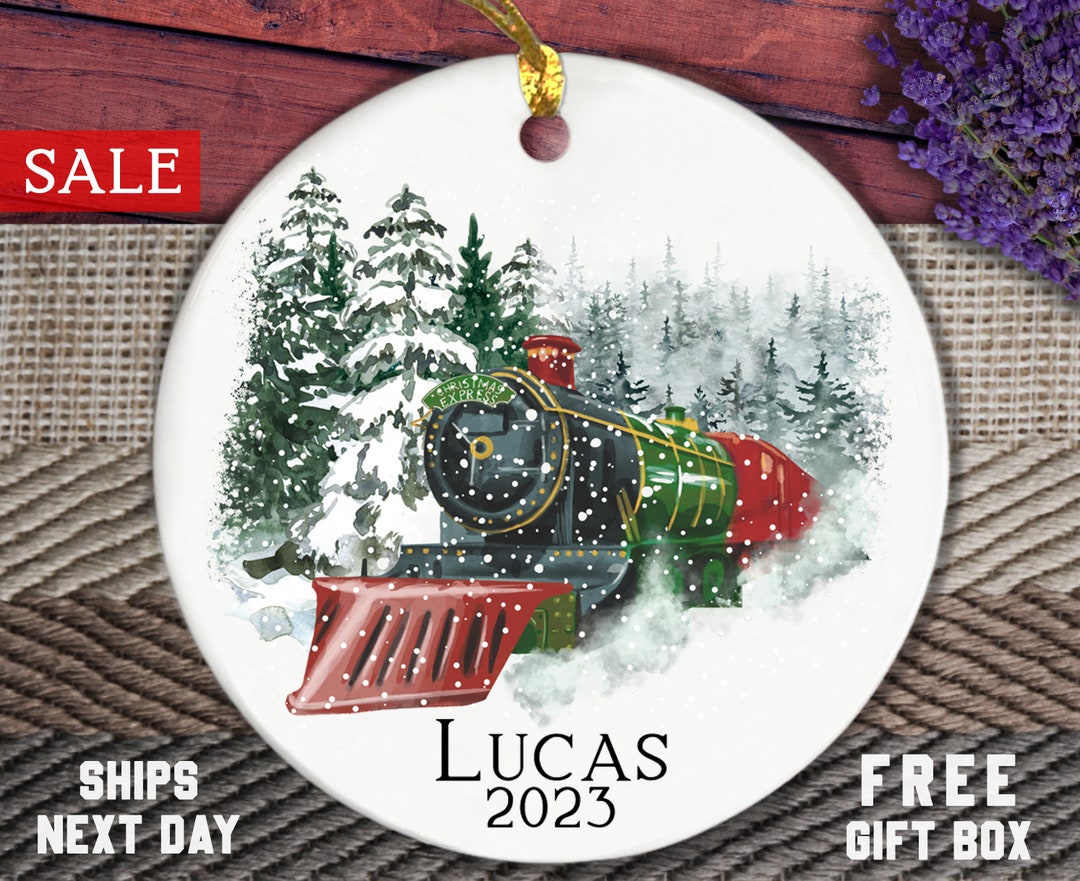 Personalized North Express Train Christmas Ornament, Custom Name ...