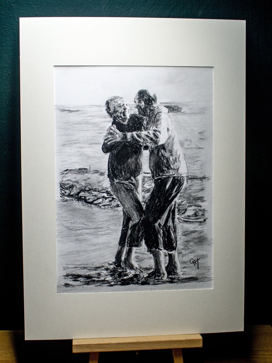 Original Charcoal Drawing Entitled, 'dancing to the End of Time', by ...