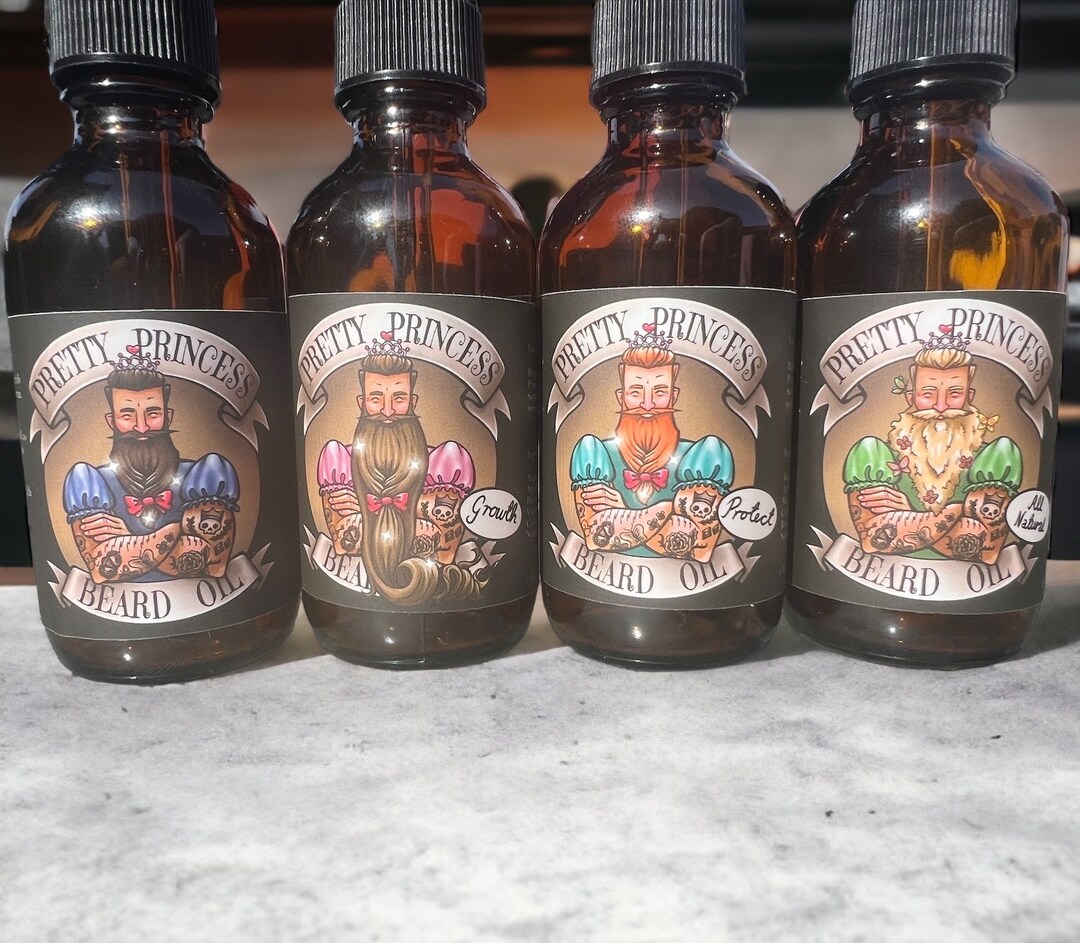 Pretty Princess Beard Oil Sampler Pack Beard Maintenance Oil Beard ...