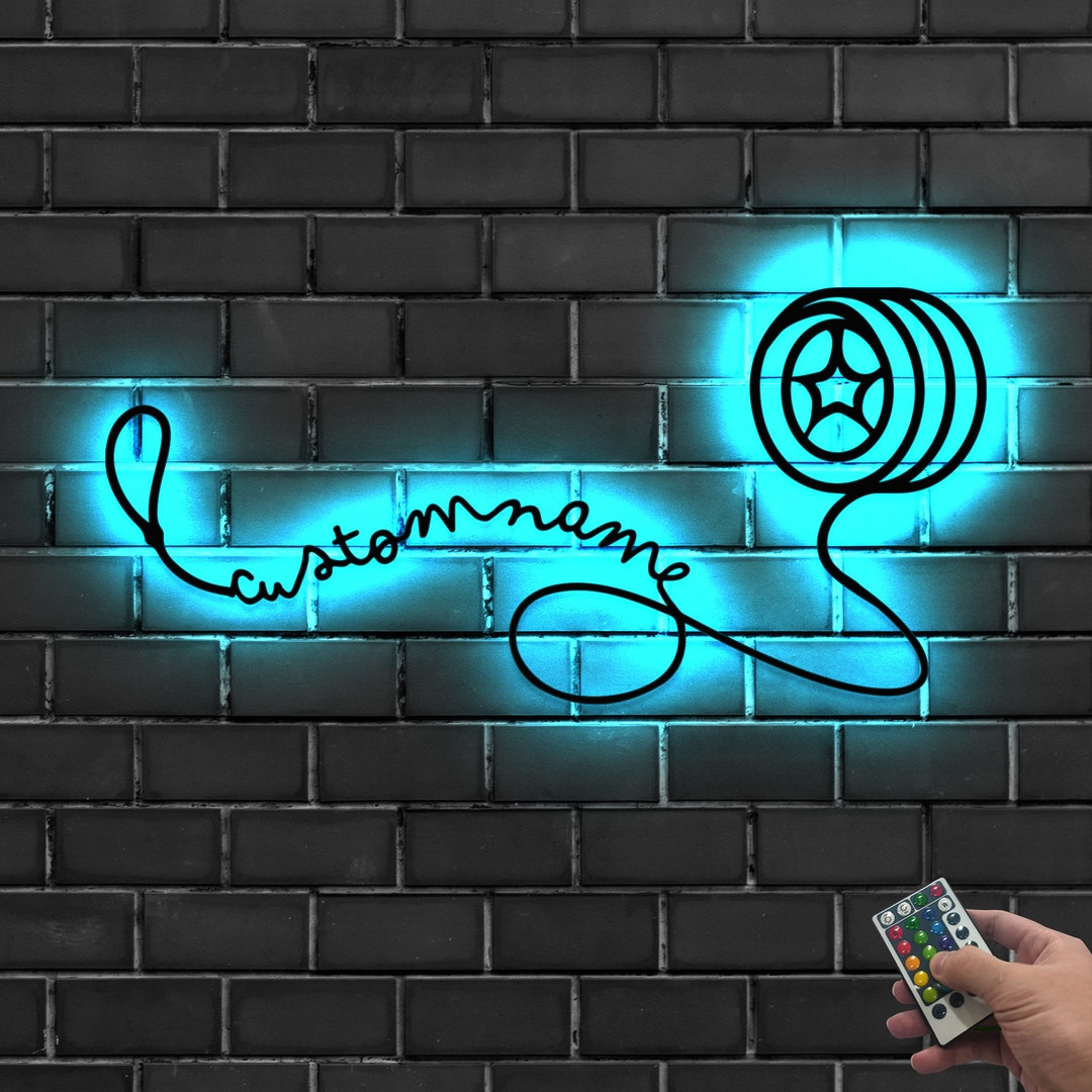 Custom Metal Yo-yo Sign With Led Light Yo-yo Lover Gift - Etsy