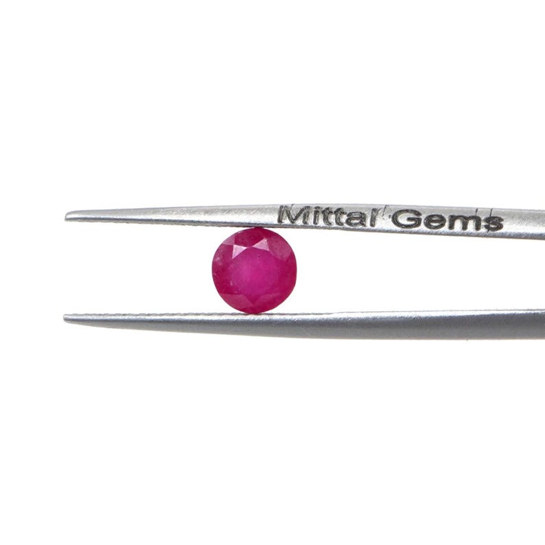 Natural Bangkok Ruby Calibrated Rounds 5mm & 5.5mm, Loose Faceted ...