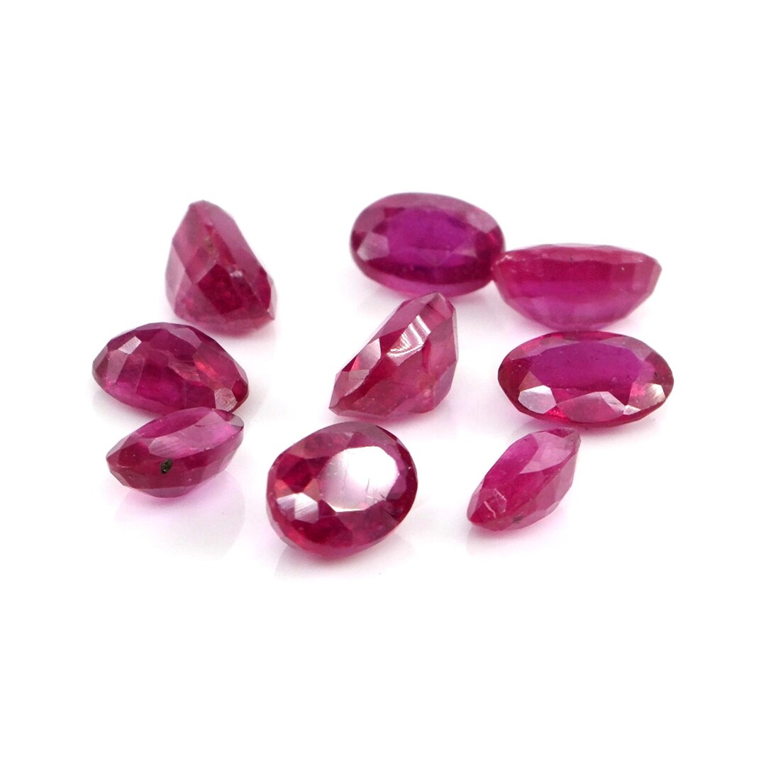Natural Bangkok Ruby Calibrated Ovals 3x5mm & 4x6mm Loose Faceted ...