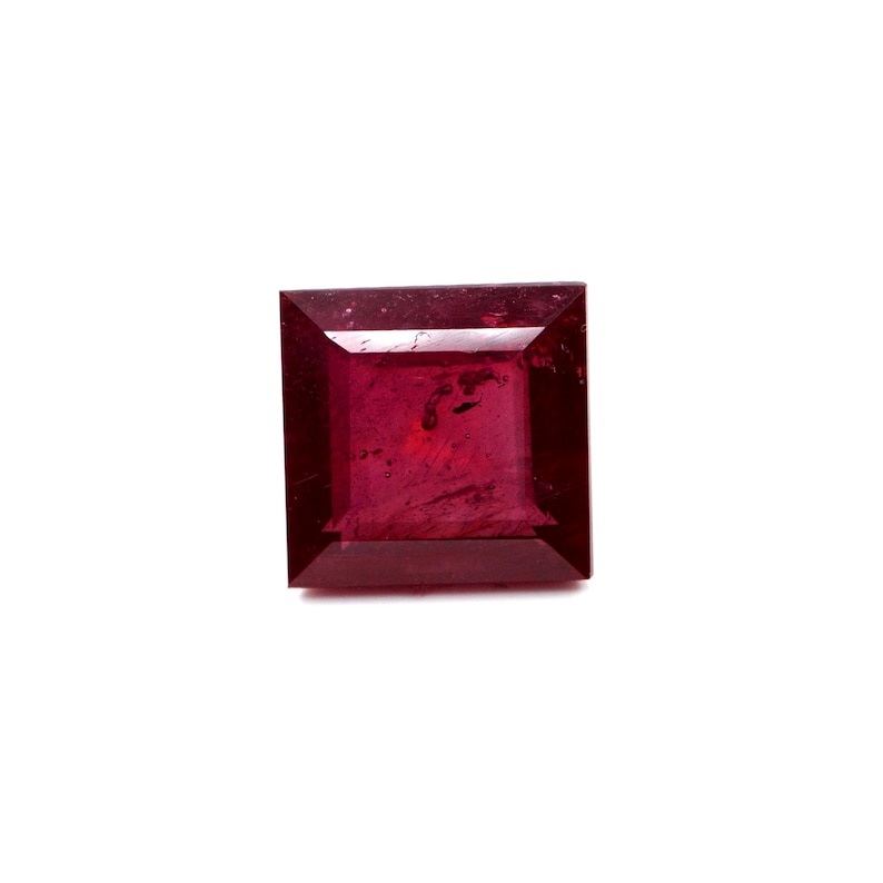 Natural Bangkok Ruby Square 16.72cts, Loose Faceted Natural Ruby ...