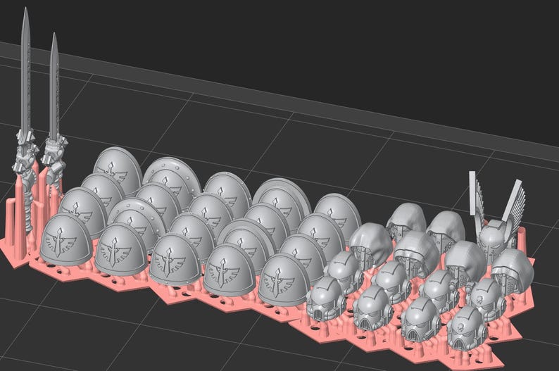 20x Dark Angels Shoulder Pads Pauldrons Pack for Warhammer 40,000 40k ...