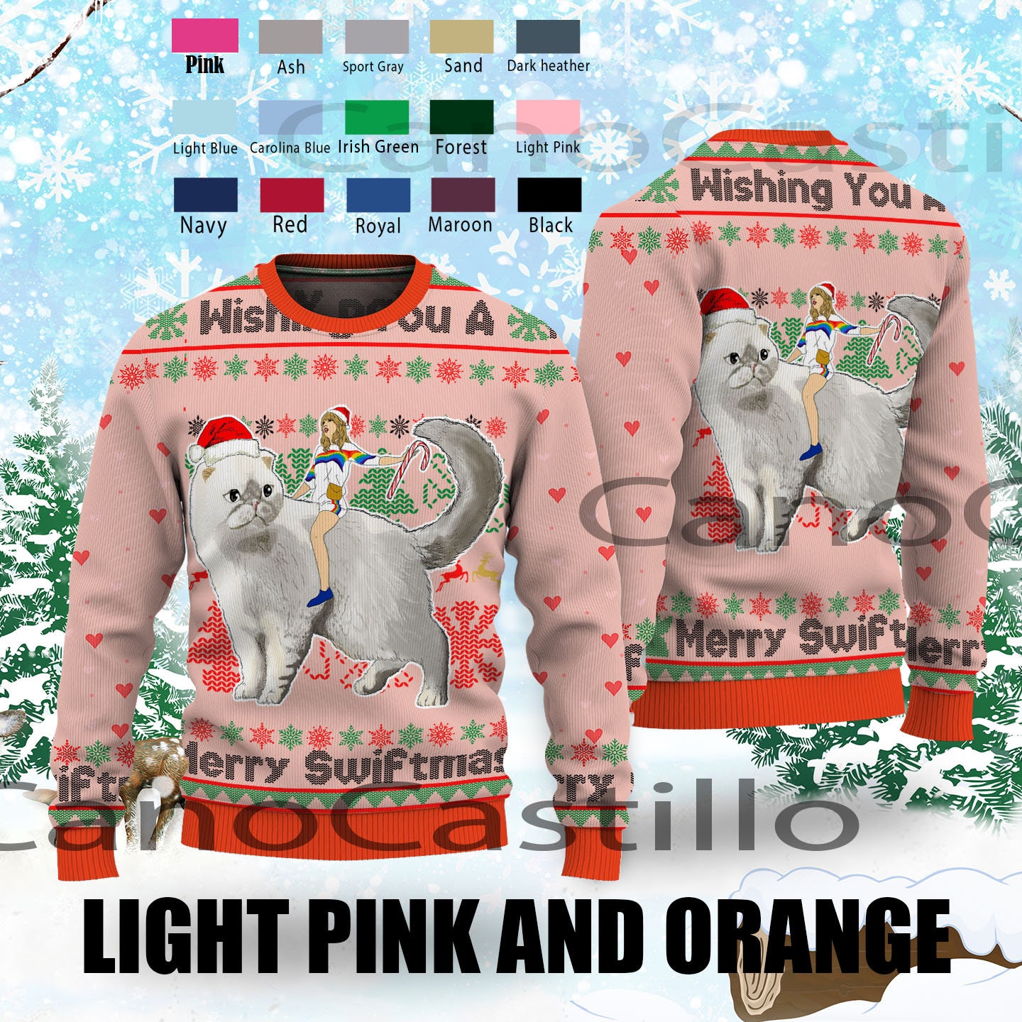 Christmas Sweater, Wishing You A Merry Swiftmas Sweater, Ugly Merry ...