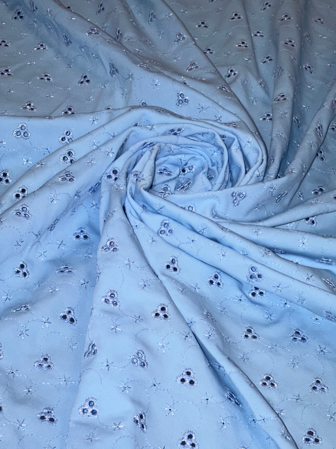 Baby Blue Sofia Flower Embroidery Design - Etsy