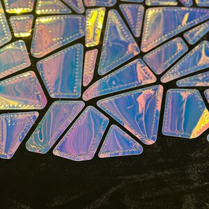 Scattered Glass Design Vinyl on Velvet - Etsy