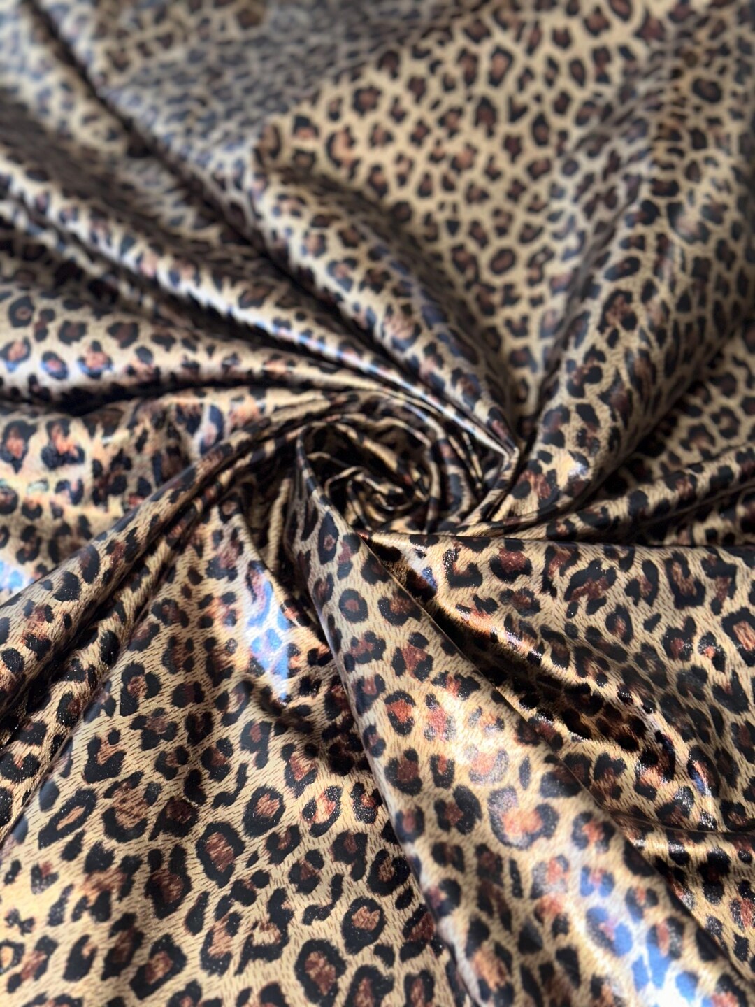 Black-bronze Cheetah Design on Stretch Latex - Etsy