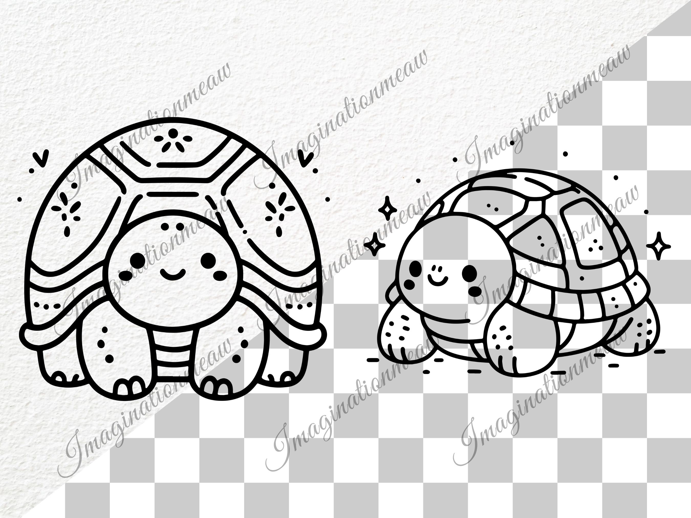 Tortoise Svg, Tortoise Clipart, Cute Tortoise, Hand Drawn Tortoise ...