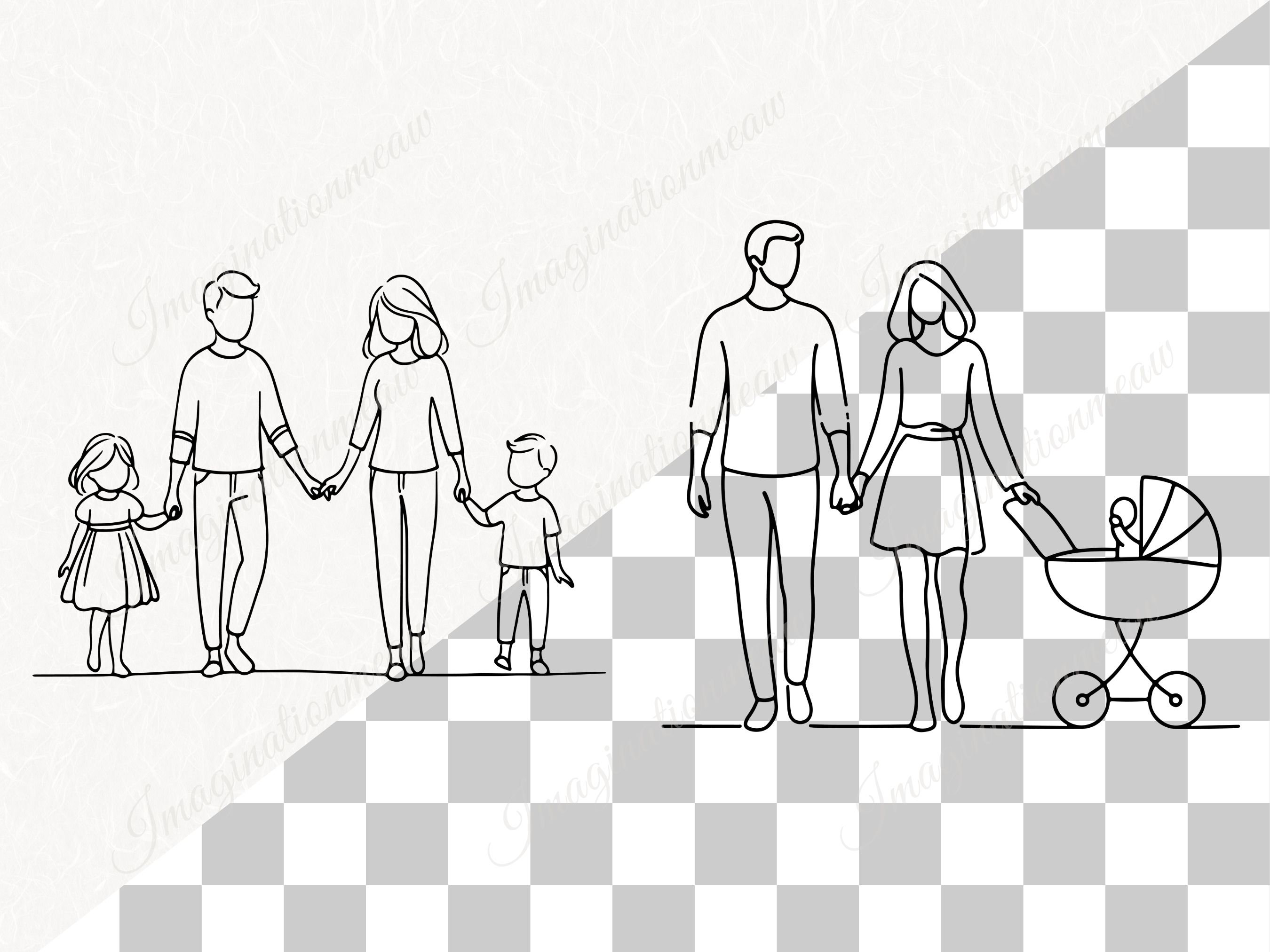 Family SVG Bundle, Family Svg, Father, Mother, Daughter and Son ...