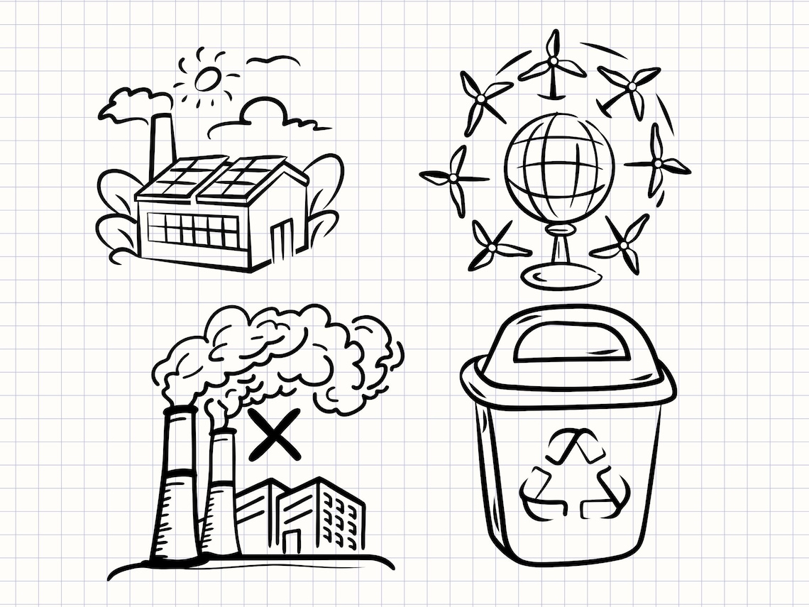 Earth Day Clipart, Eco-friendly SVG, Recycling PNG, Save the Planet Art ...