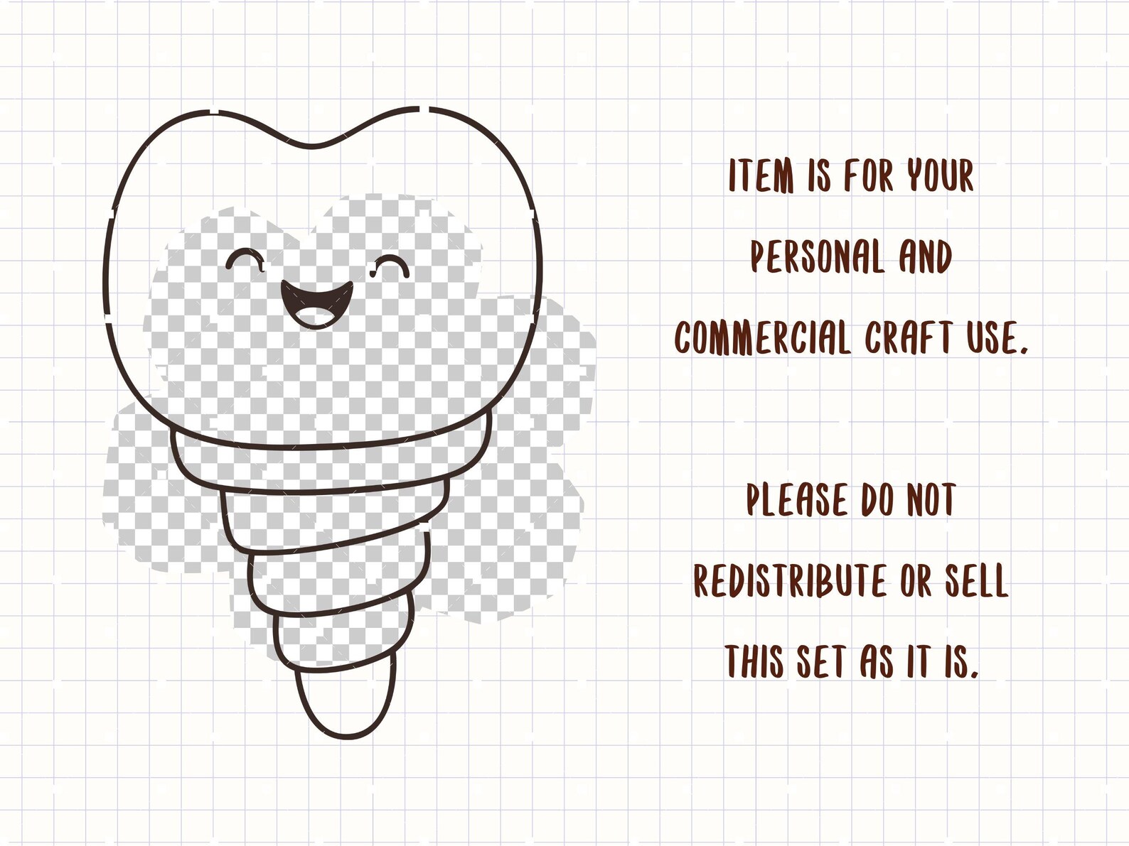 Cute Dental Clipart, Kawaii Tooth Care SVG Bundle, Hand Drawn Dentist ...