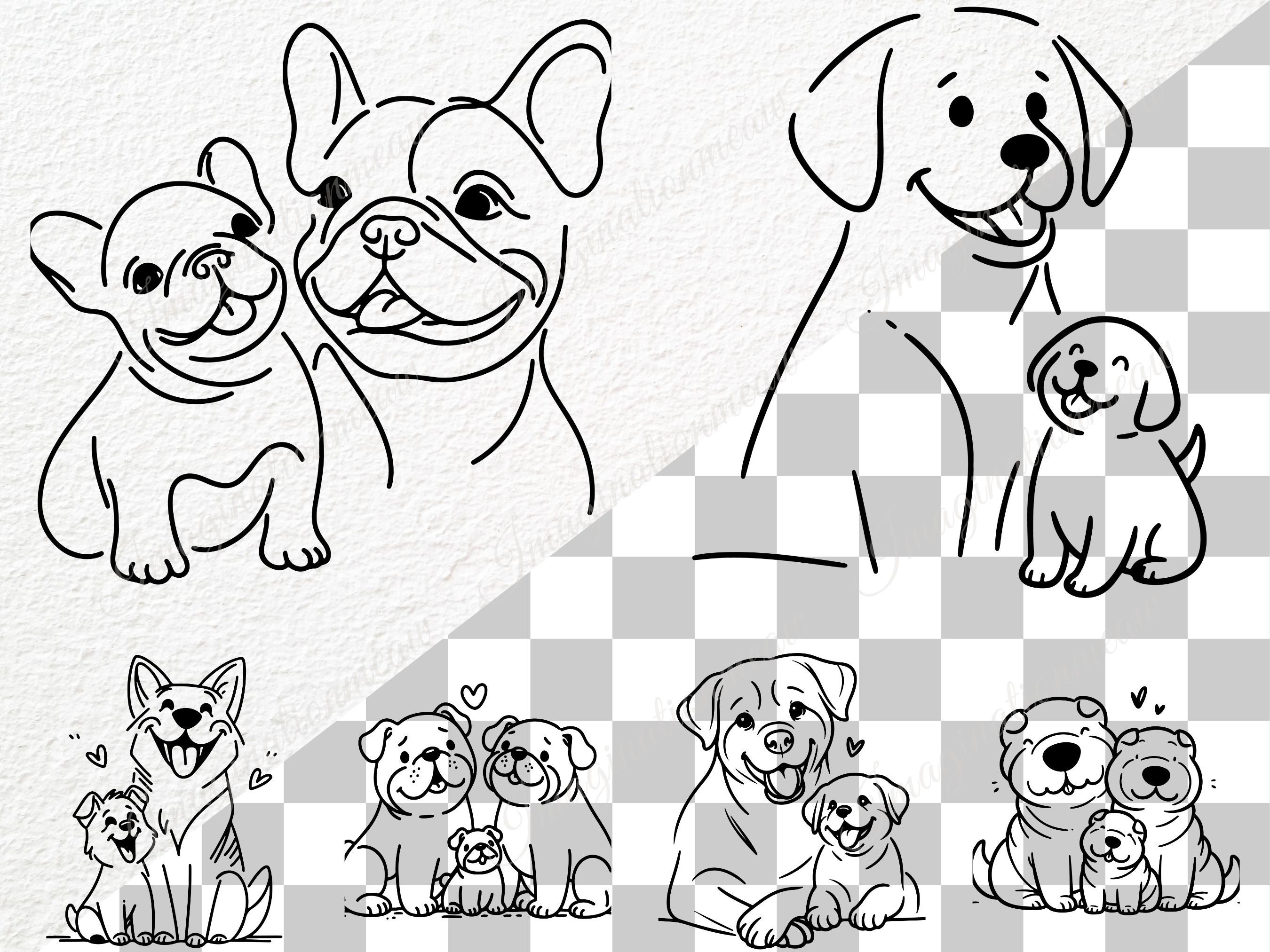 Dog Svg, Dog SVG Bundle, Family Dog Svg, Dog Breeds Svg, Biting Lips ...