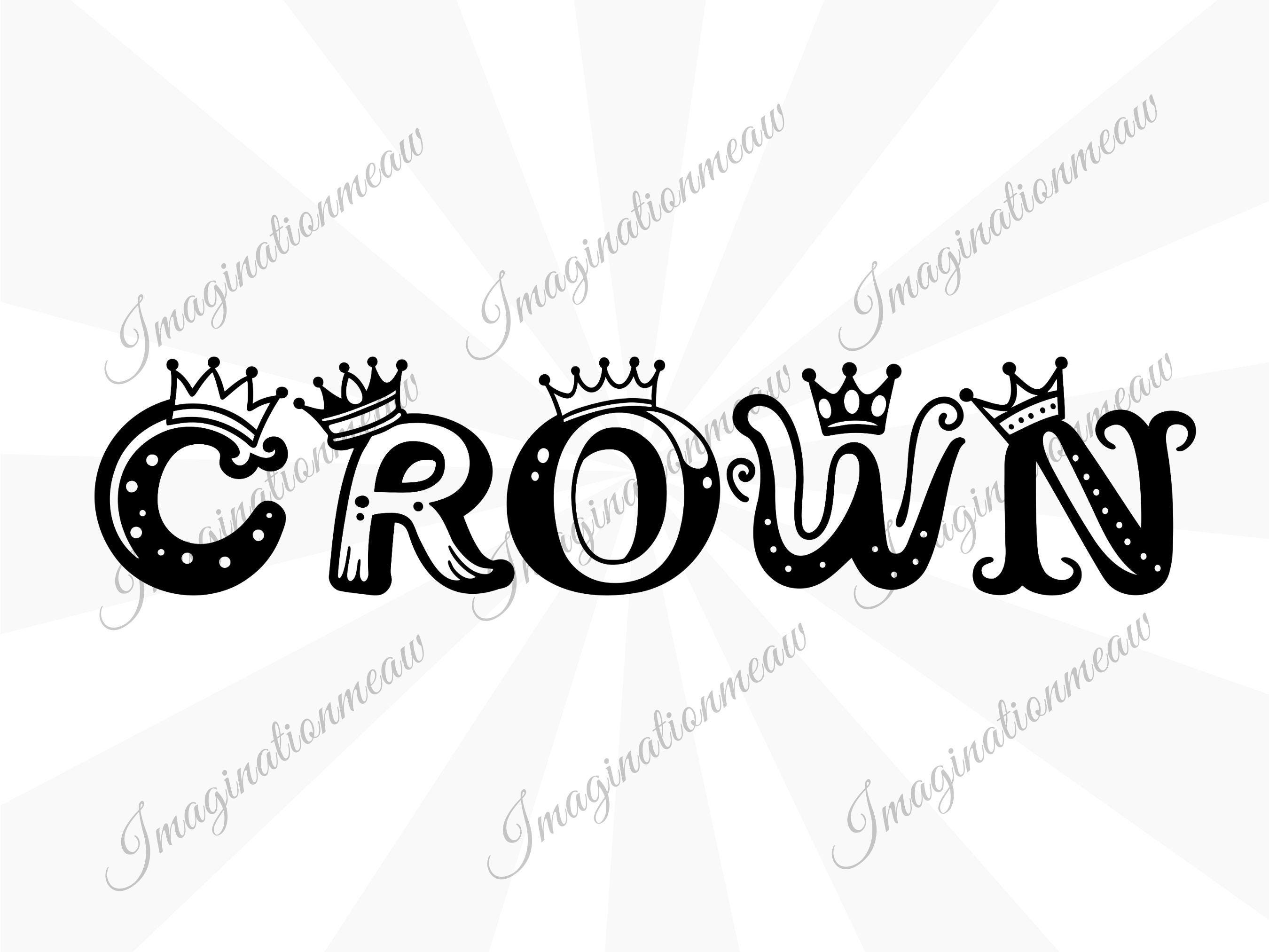 Crown Alphabet Svg, Crown Letters and Numbers Svg, Letter Monogram ...