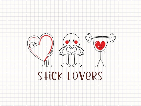 Cute Stick People In Love