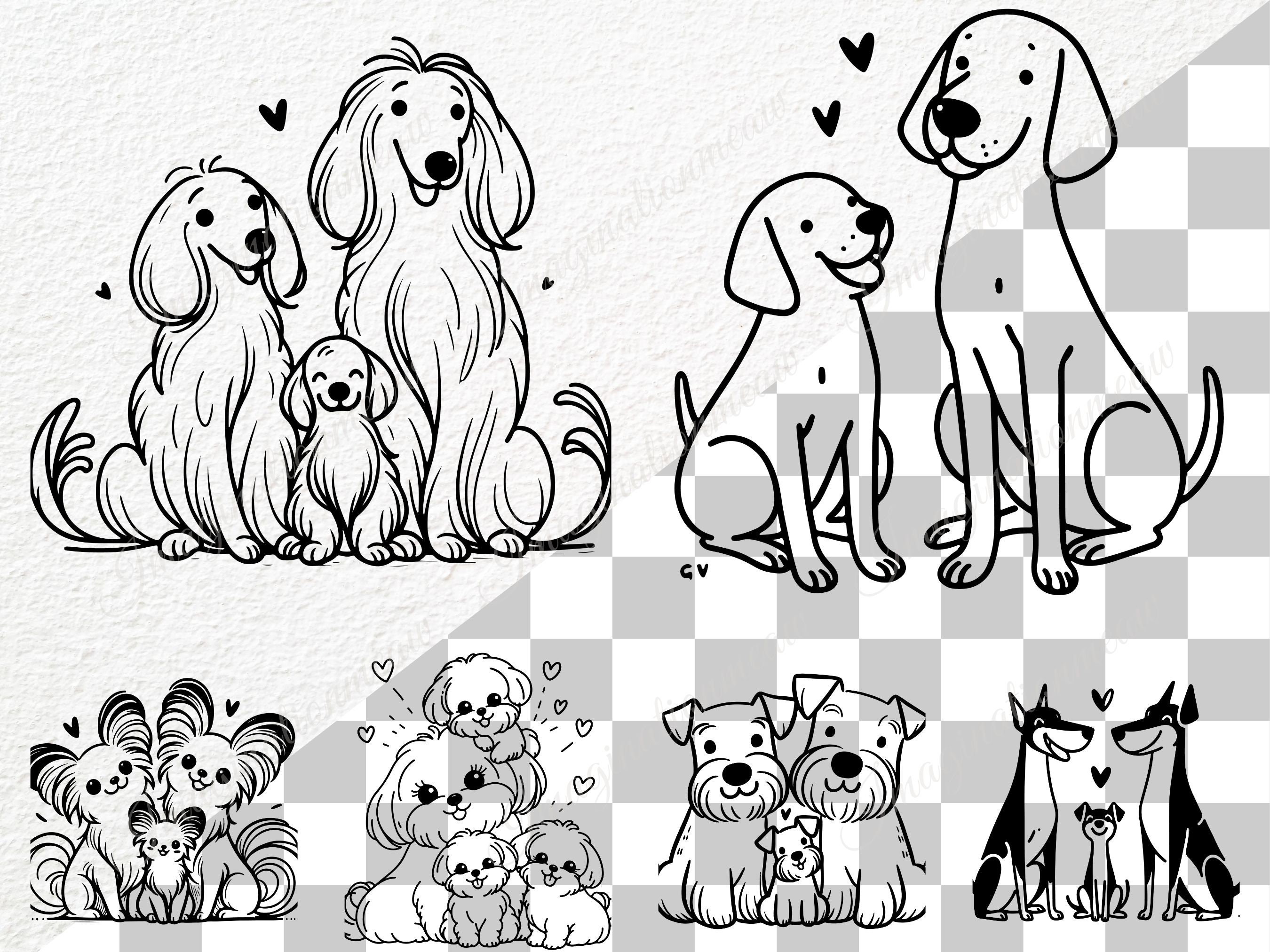 Dog Svg, Dog SVG Bundle, Family Dog Svg, Dog Breeds Svg, Biting Lips ...