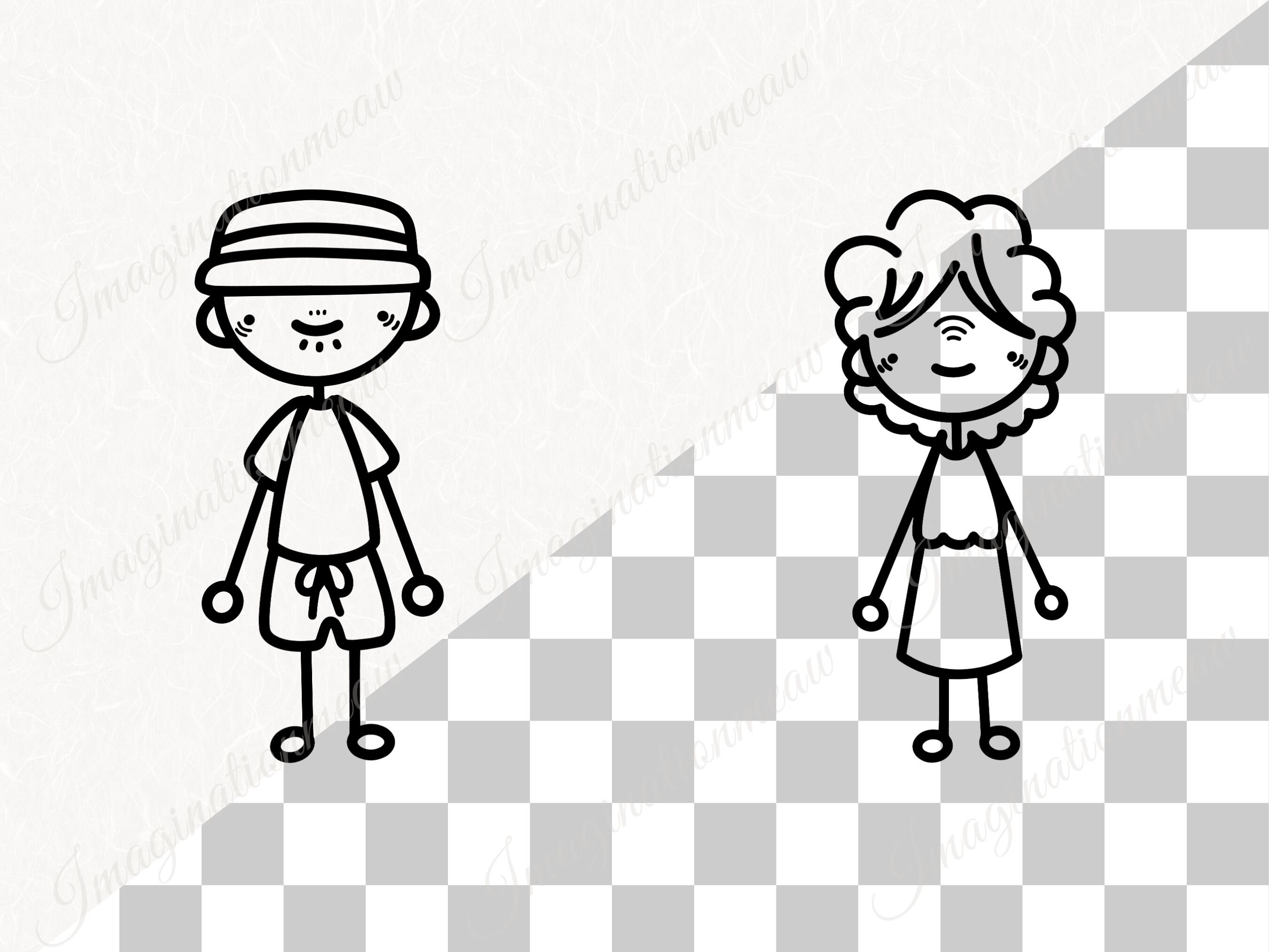 Stick Figures SVG Bundle, Stick Family Svg, Stick People Svg, Stick ...