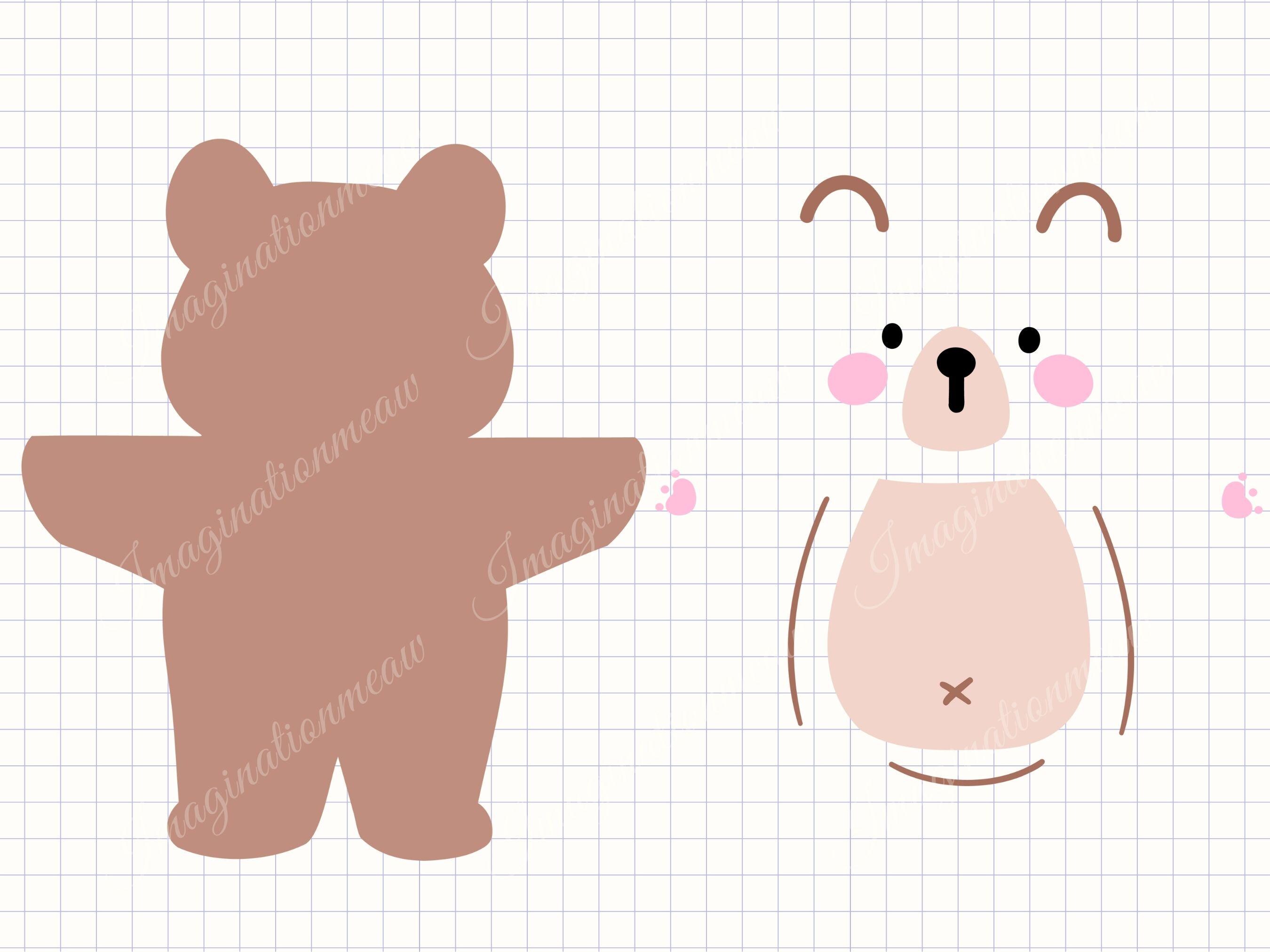 Bear Svg, Cute Teddy Bear Clipart, Teddy Bear SVG, Baby Bear Svg ...
