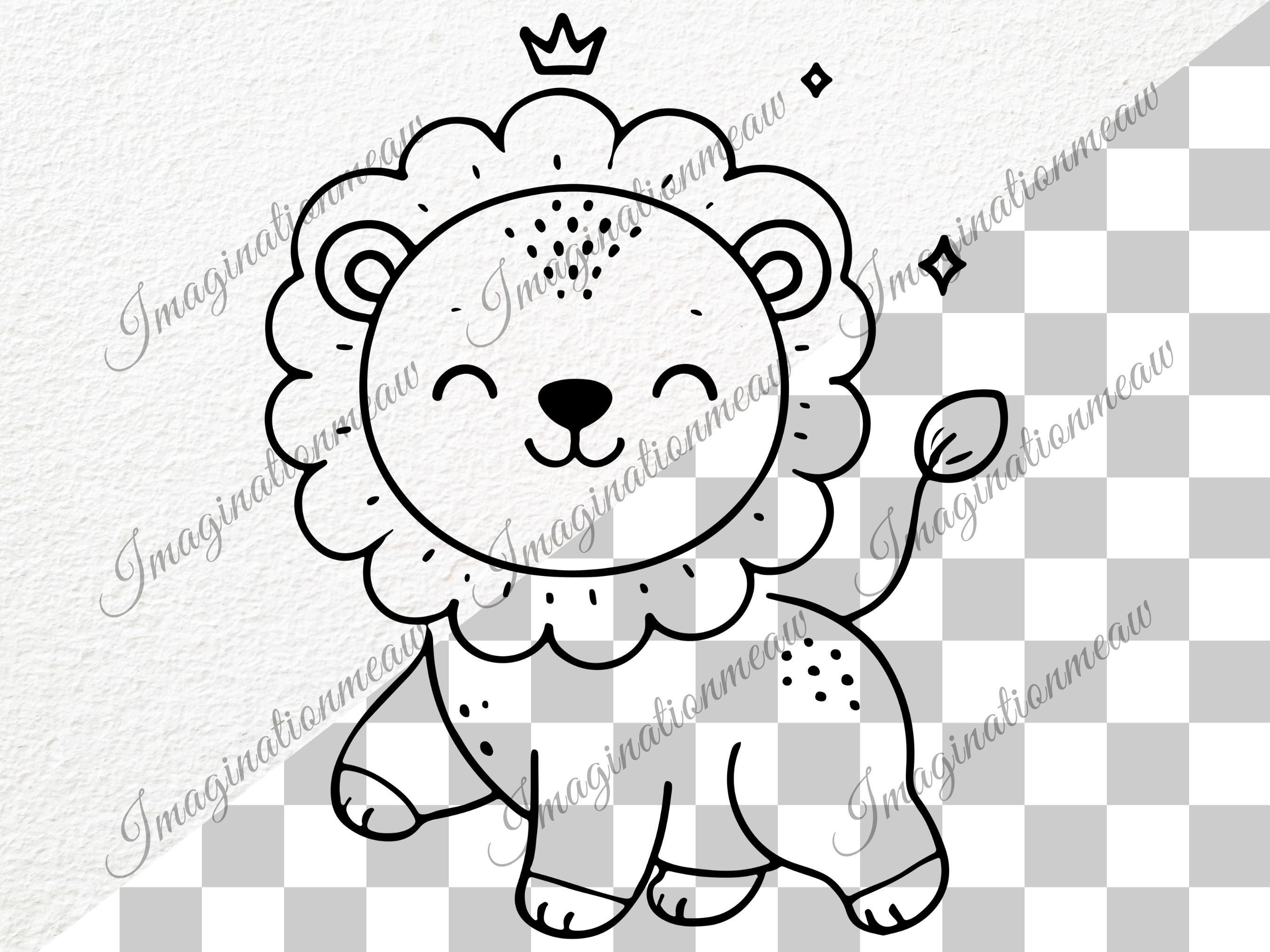Lion Svg, Cute Lion Svg, Baby Lion Svg, Lion Clipart, Lion King Svg ...