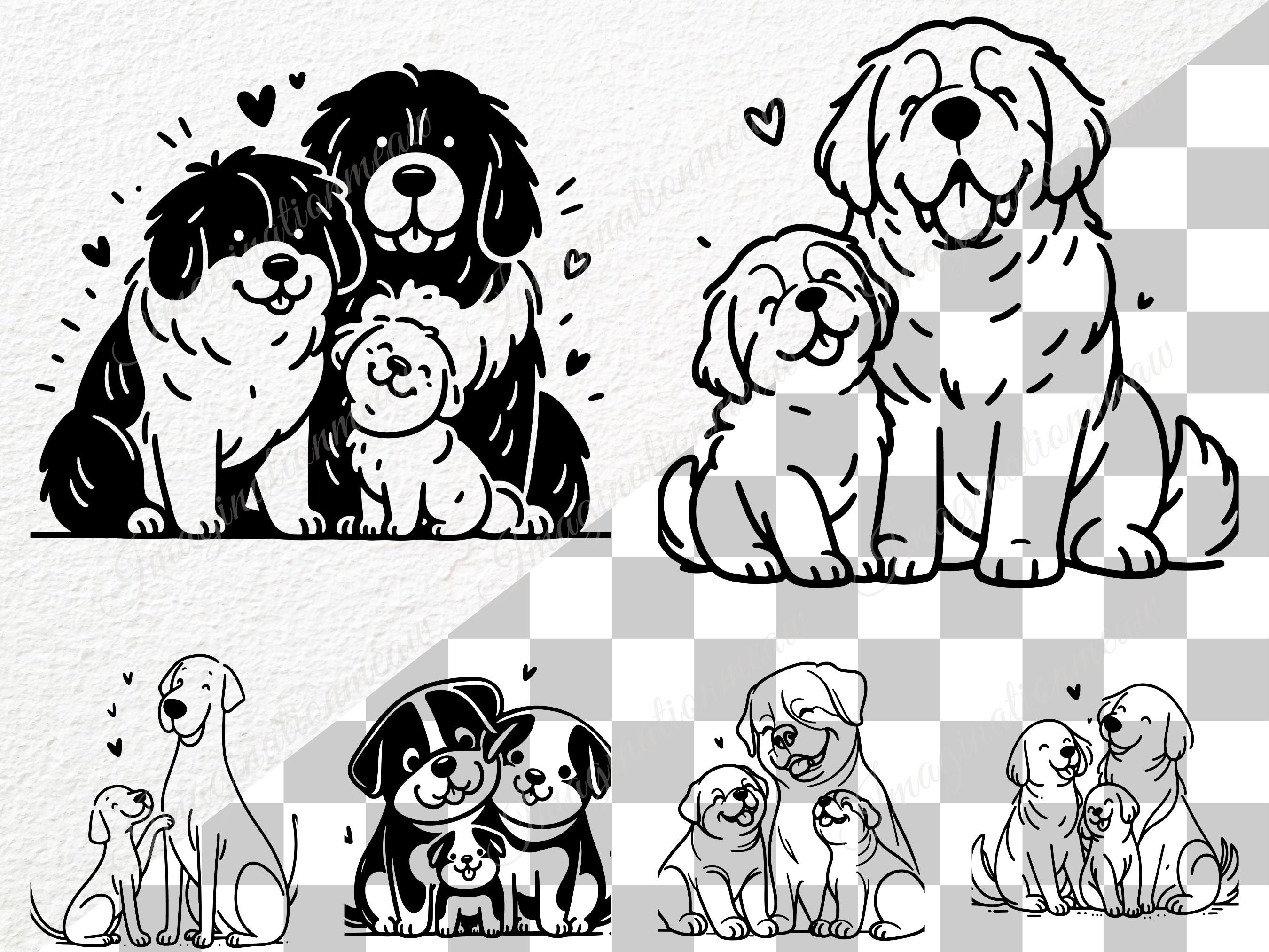 Dog Svg, Dog SVG Bundle, Family Dog Svg, Dog Breeds Svg, Biting Lips ...