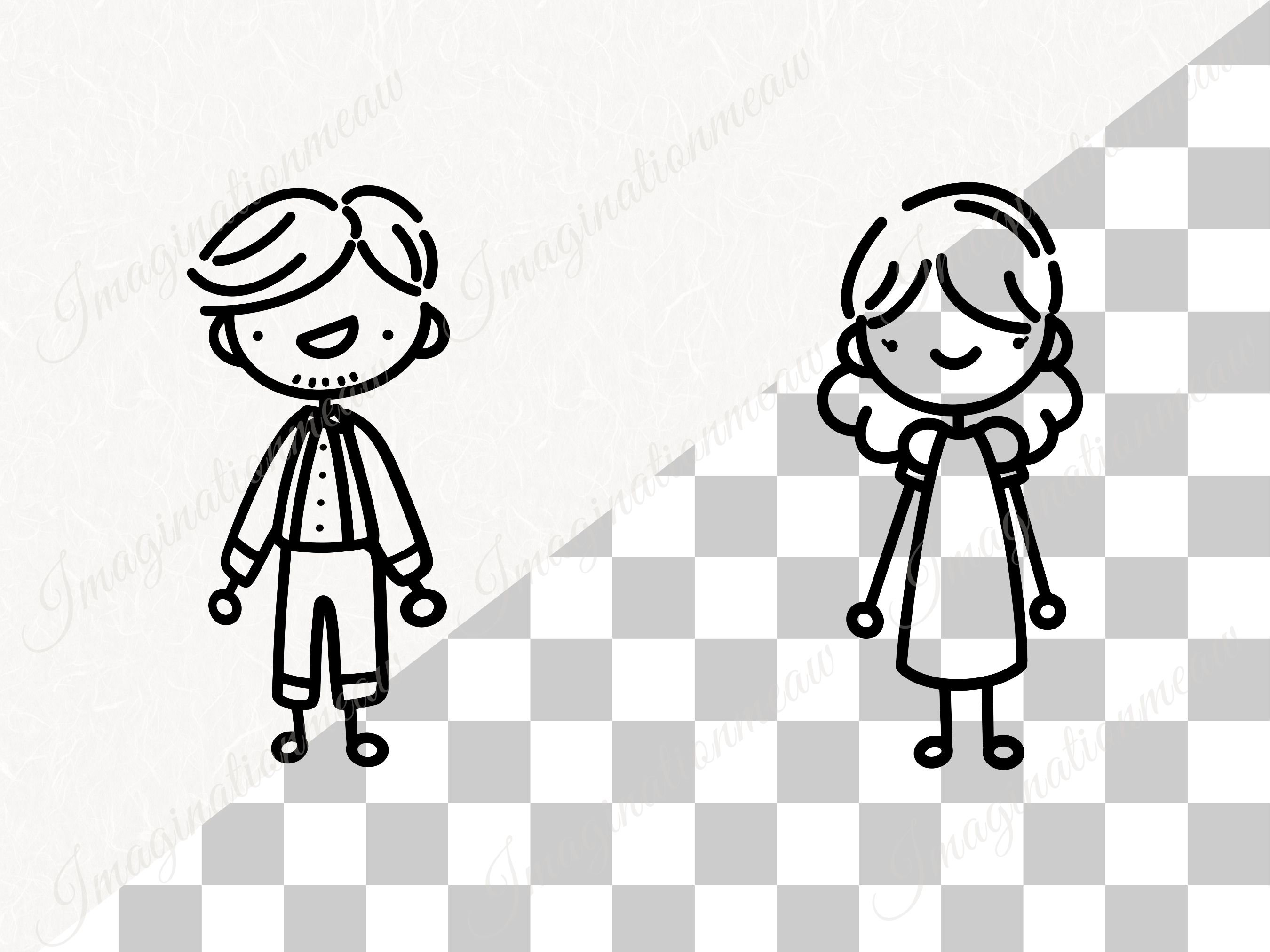 Stick Figures SVG Bundle, Stick Family Svg, Stick People Svg, Stick ...