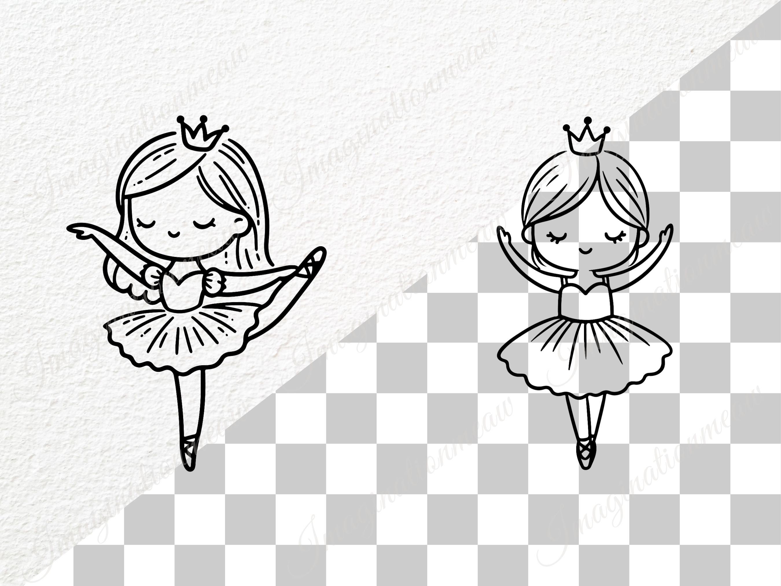 Ballet Dancer Svg Bundle, Dancer Svg, Dancer Girl Svg, Ballerina Line ...
