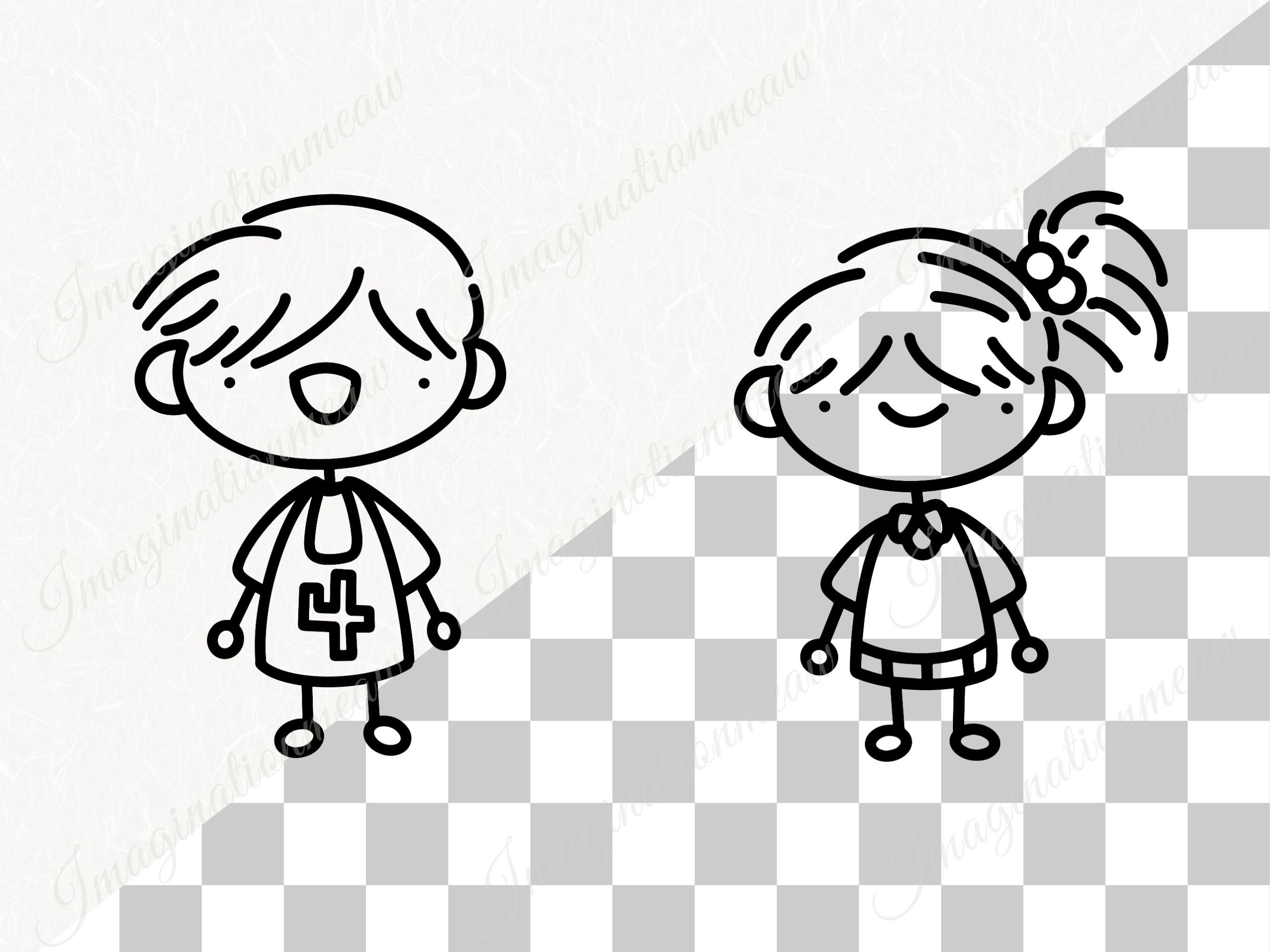 Stick Figures SVG Bundle, Stick Family Svg, Stick People Svg, Stick ...