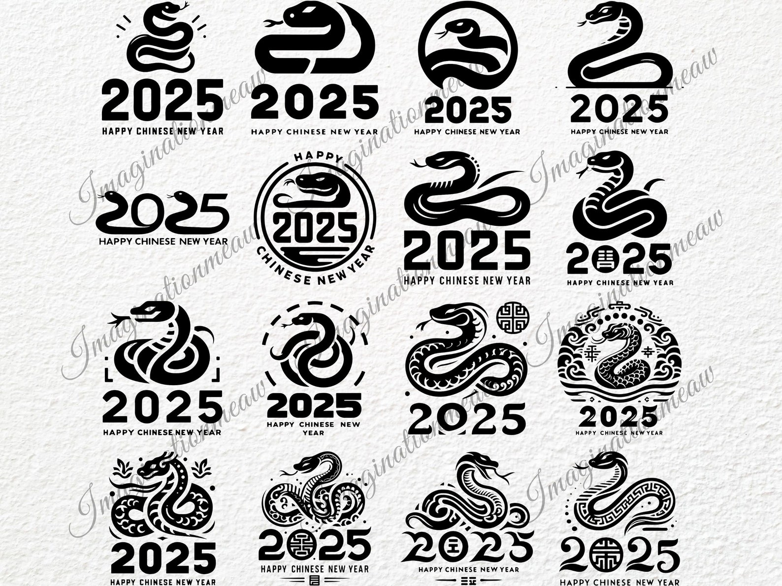 2025 Snake SVG, Year of the Snake 2025 Svg, Chinese New Year, Chinese ...