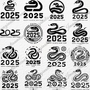 2025 Snake SVG, Year of the Snake 2025 Svg, Chinese New Year, Chinese ...