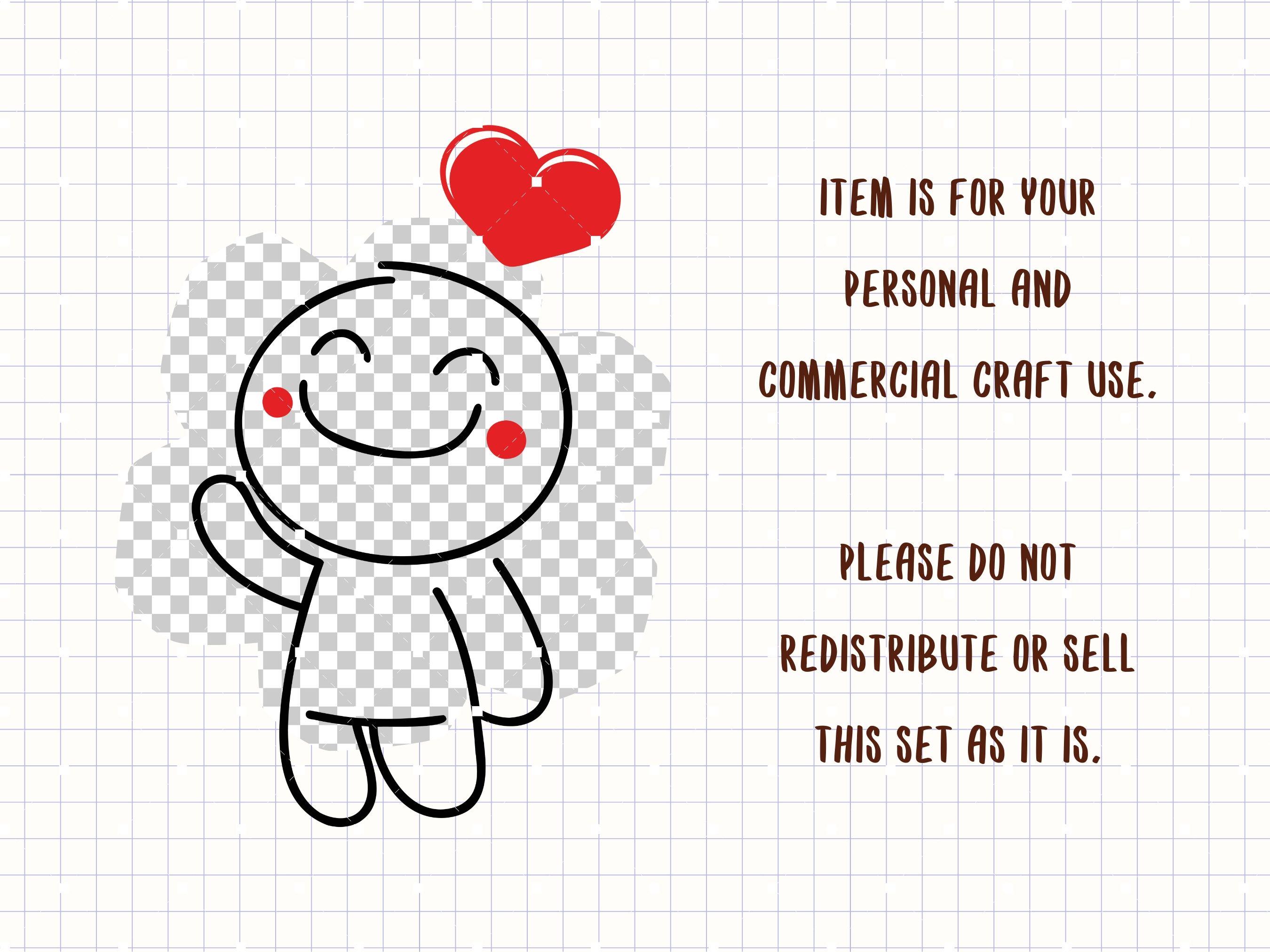Stick Lovers SVG Bundle, Cute Stick Figure Love Clipart, Kawaii ...