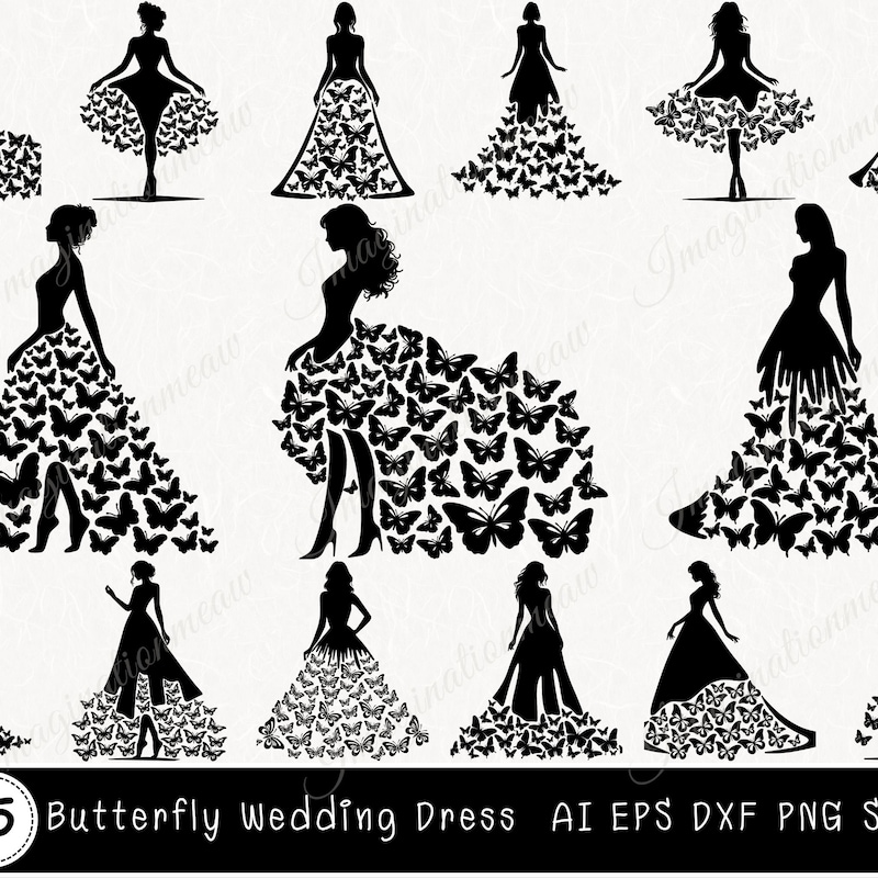 Butterfly Wedding Dress - Etsy